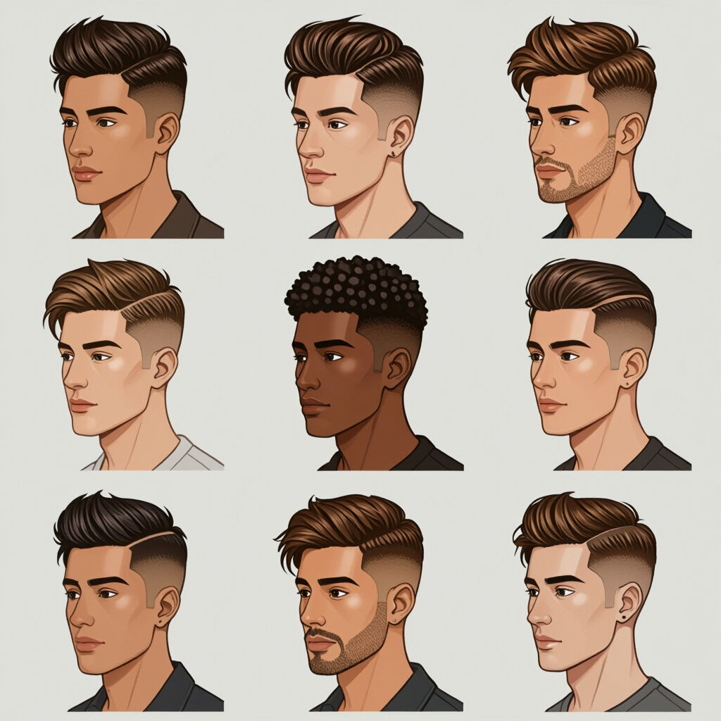 Male Hair Reference Drawings - AI Art Gallery