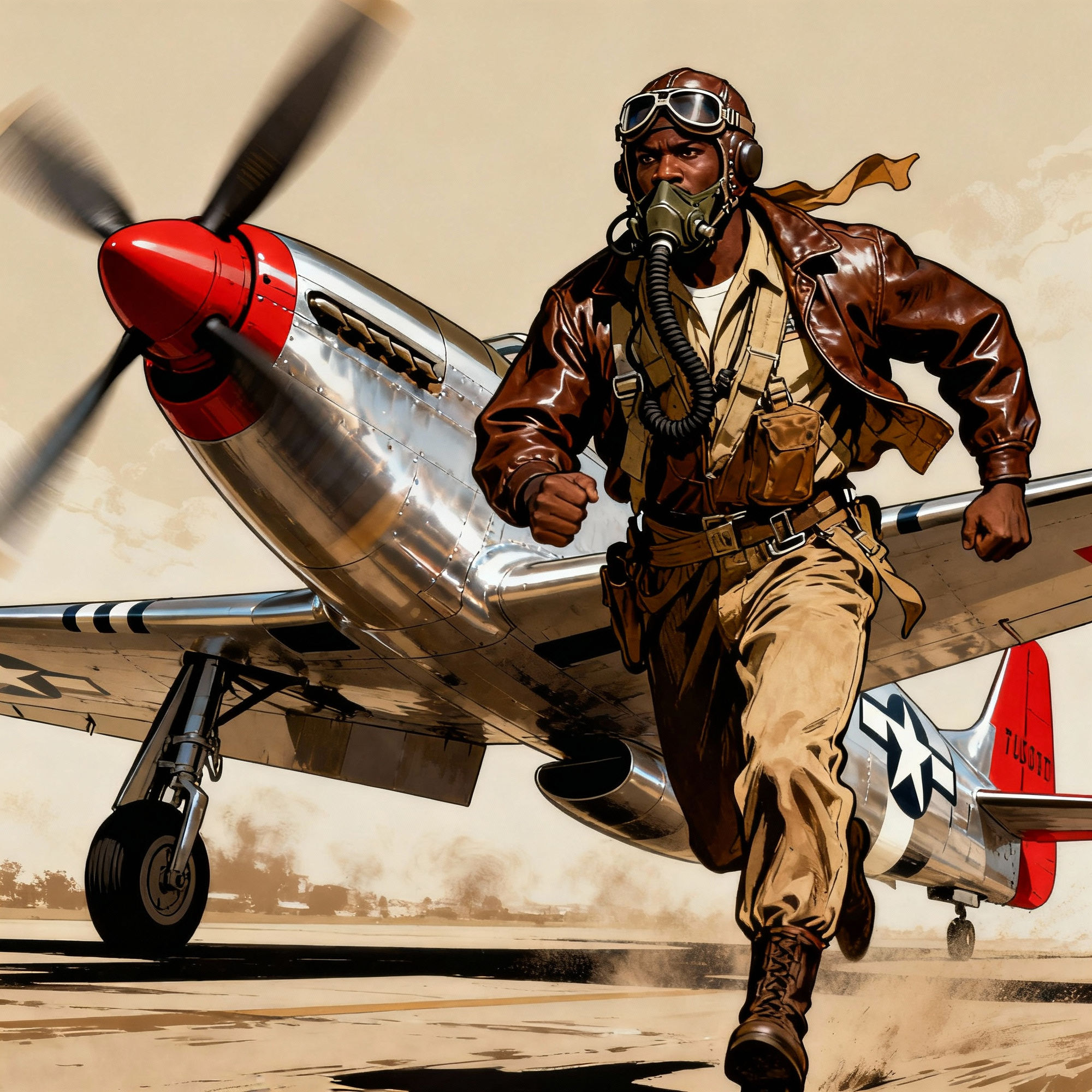Tuskegee Airmen Drawings - AI Art Gallery