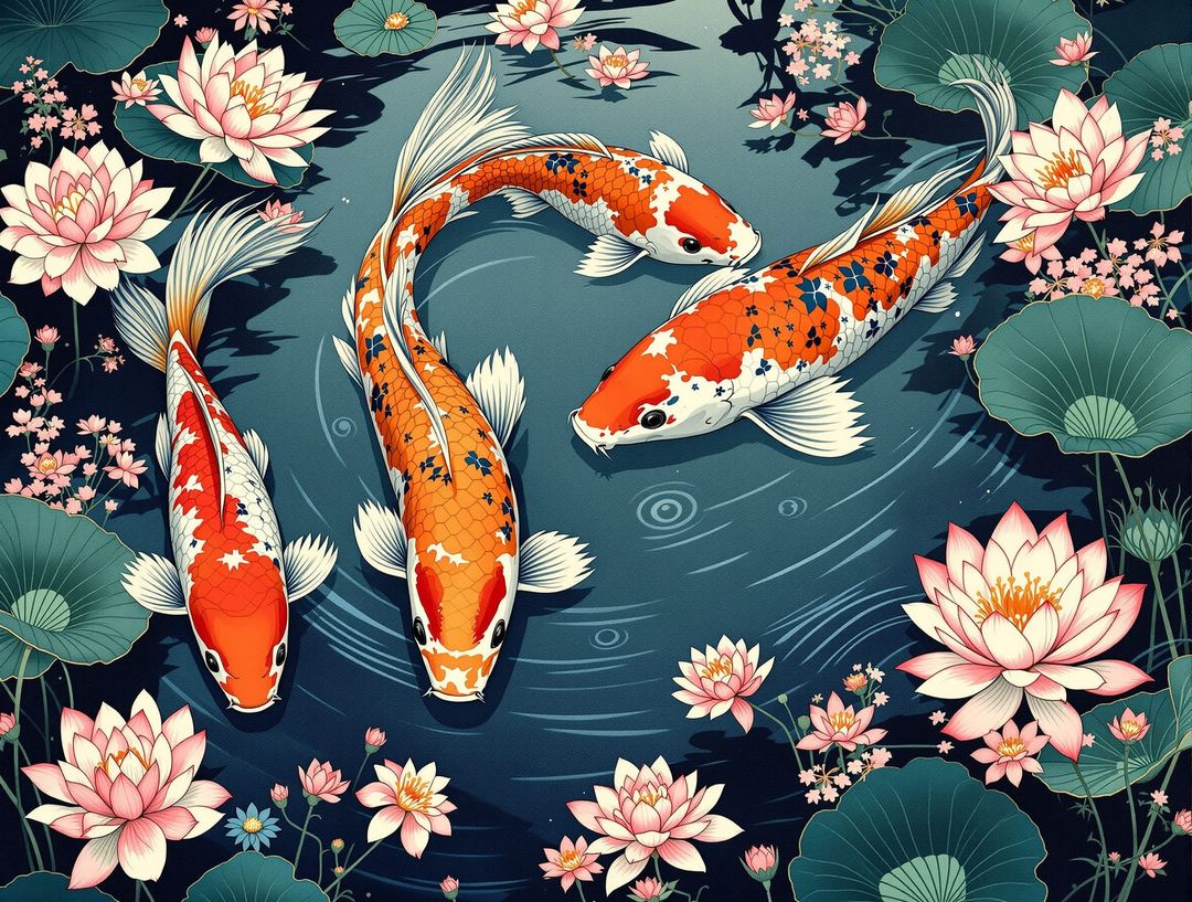 Beautiful Koi Fish Drawing Tutorials