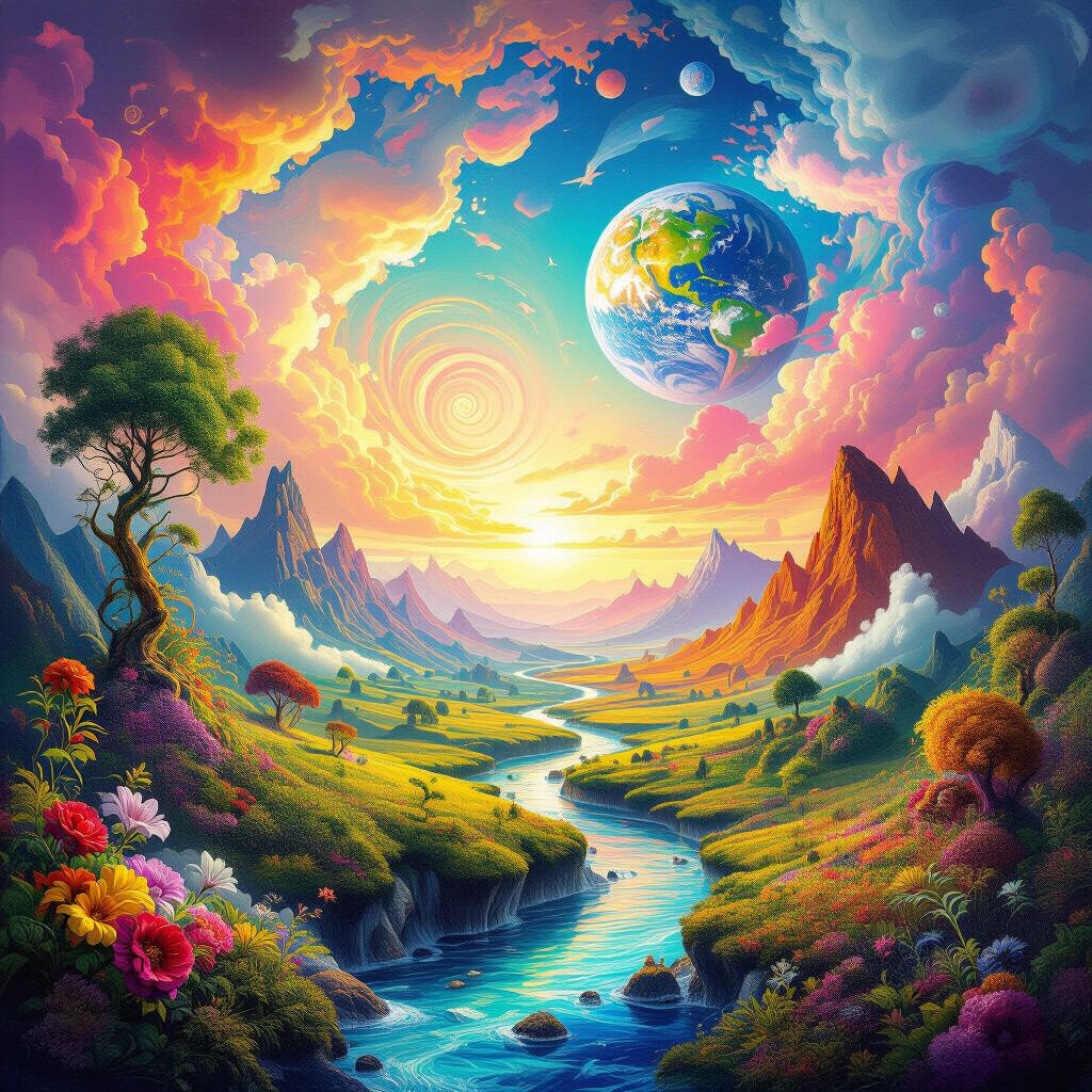 The World Drawing - AI Art Gallery