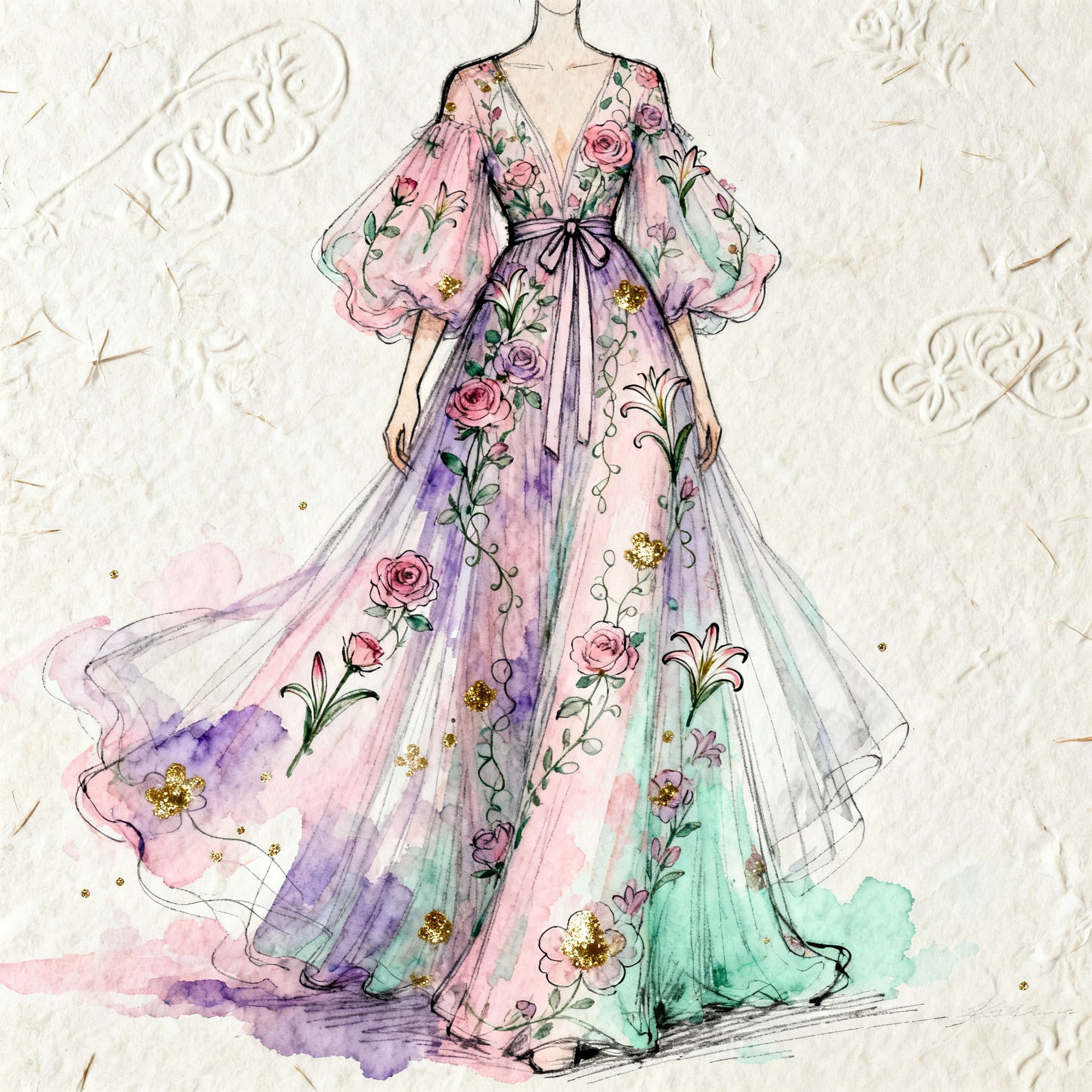 Dress Design Drawings - AI Art Gallery
