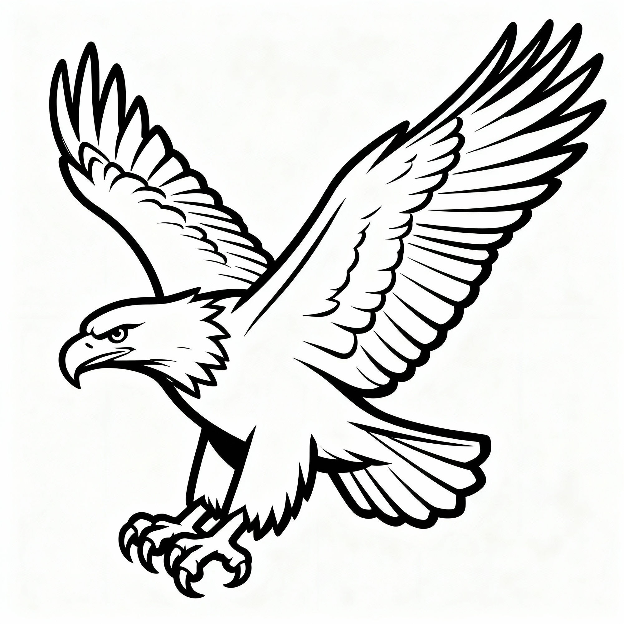 Bald Eagle Easy Drawing - AI Art Gallery | Nightcafe
