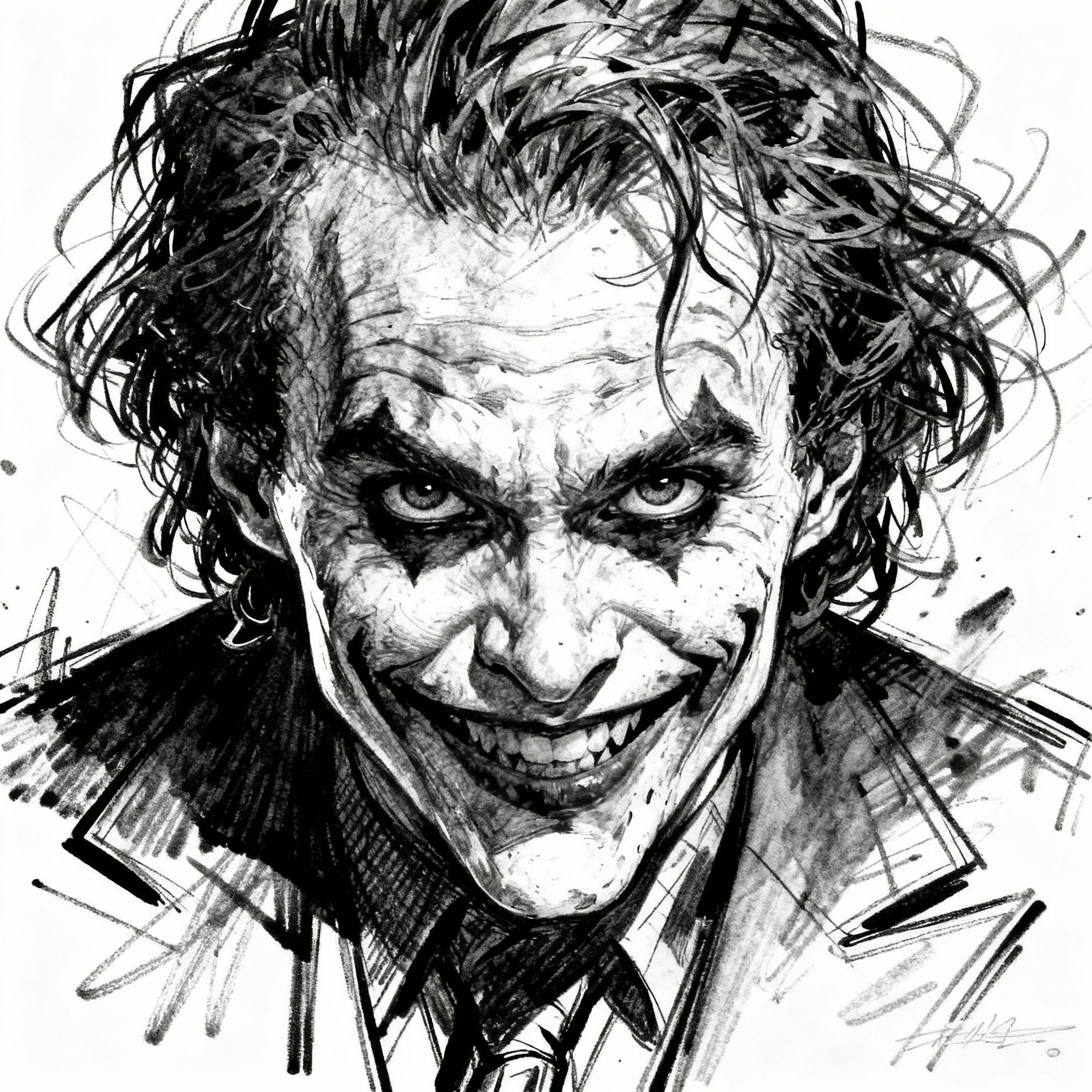 Joker Sketch Art - Create Your Own AI Joker Sketches
