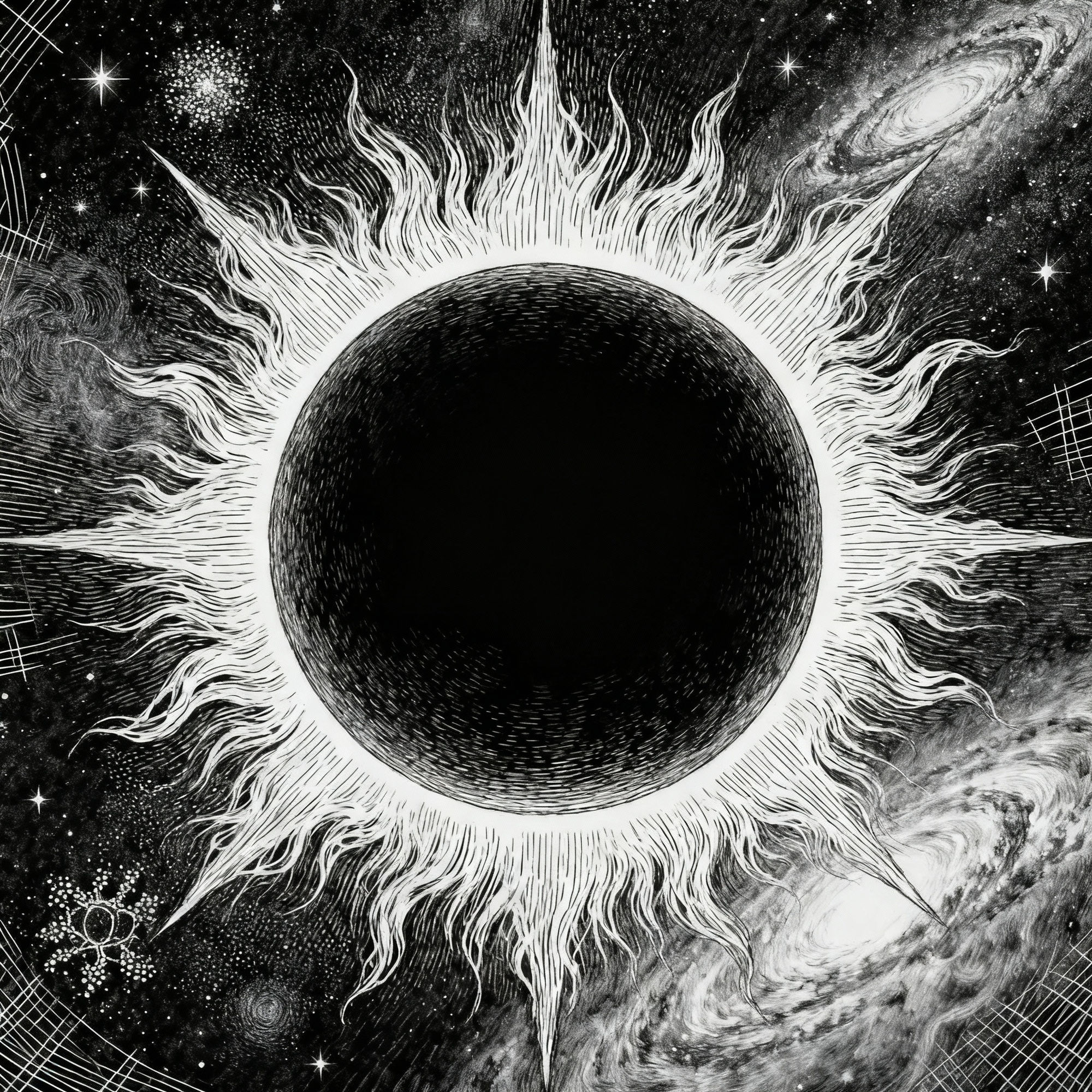 Solar Eclipse Drawings - AI Art Gallery
