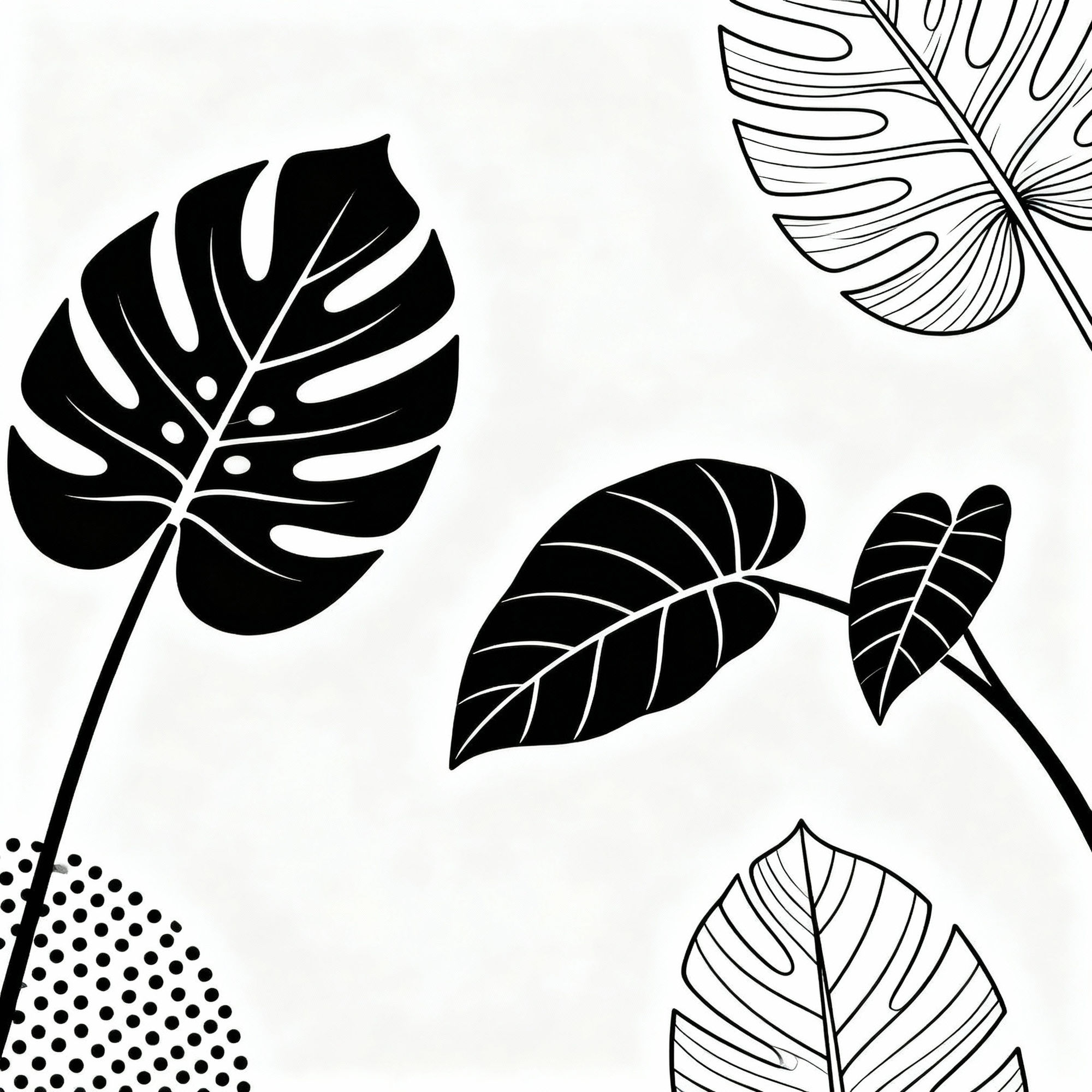 Simple Leaf Drawings - Create Yours With AI