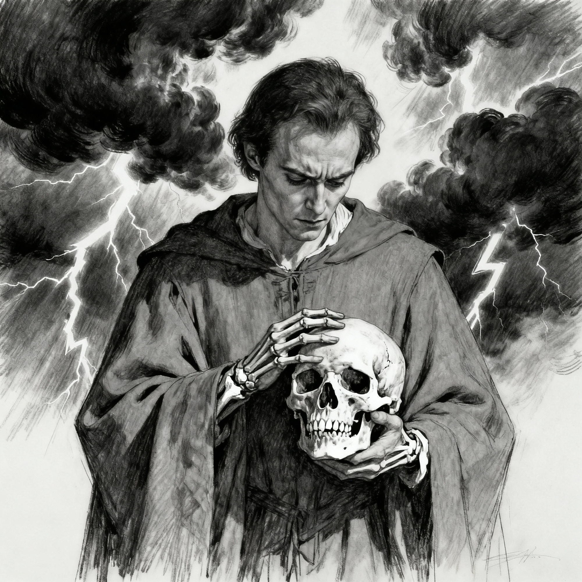 Hamlet Drawings - AI Art Generator