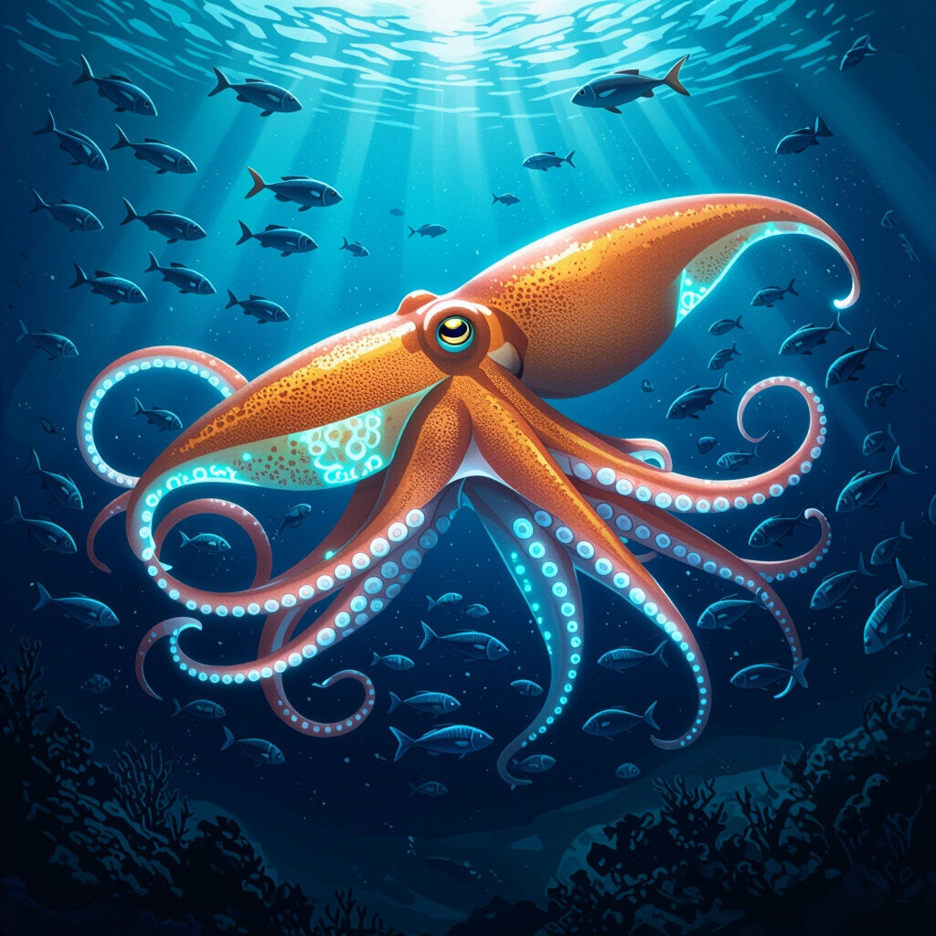 Picture Of Squid - AI Art Gallery | Nightcafe