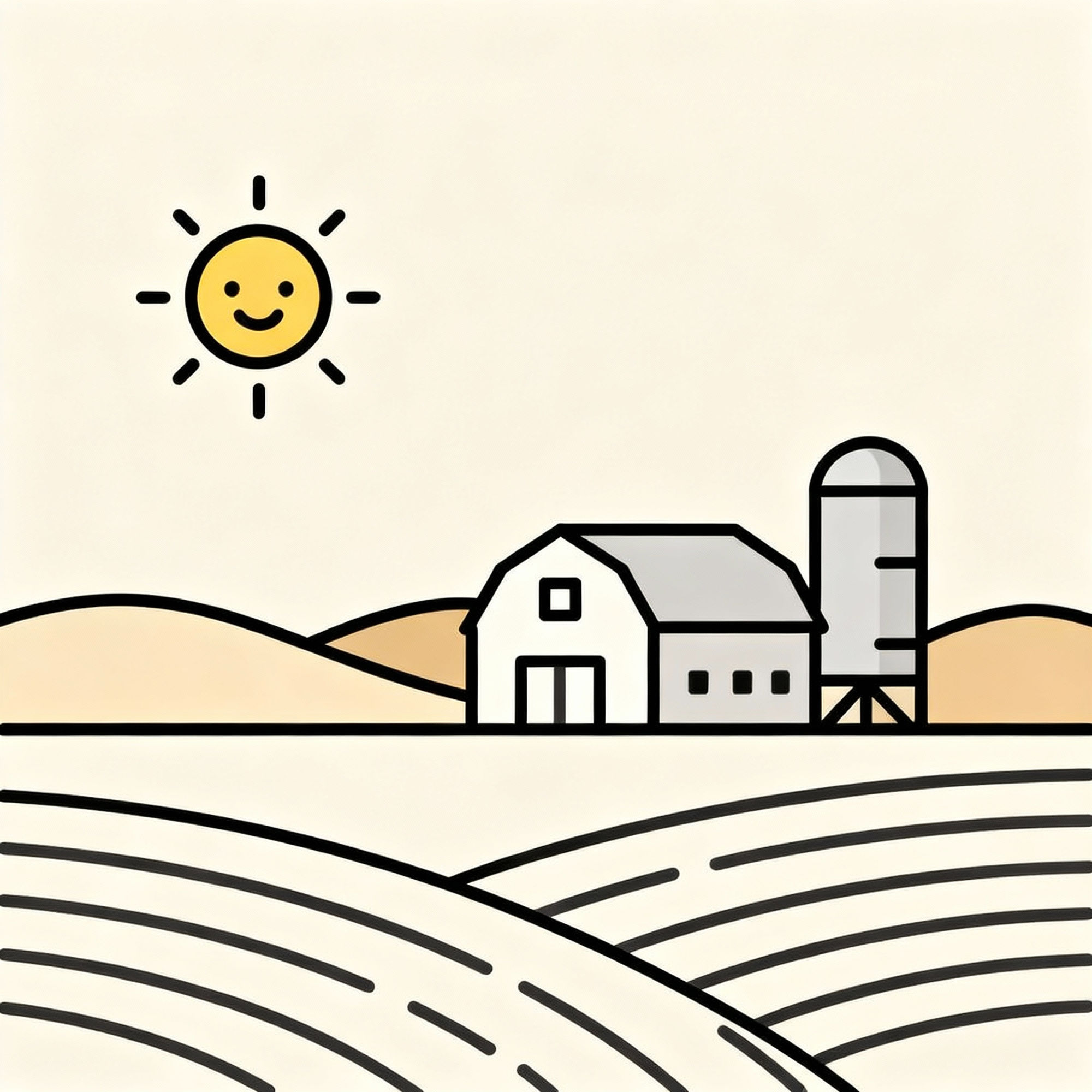 Easy Farm Drawings - AI Art Generator