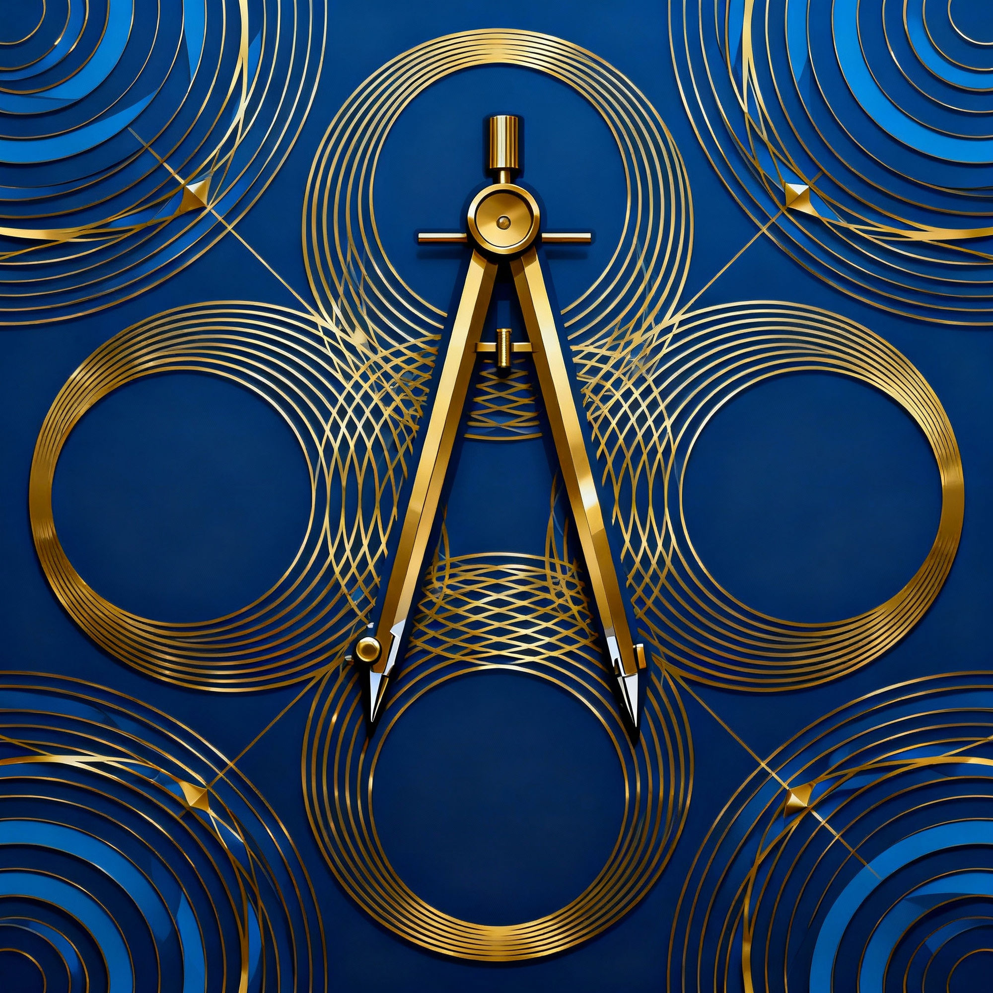 Compass Drawing Tool Art - Made With AI