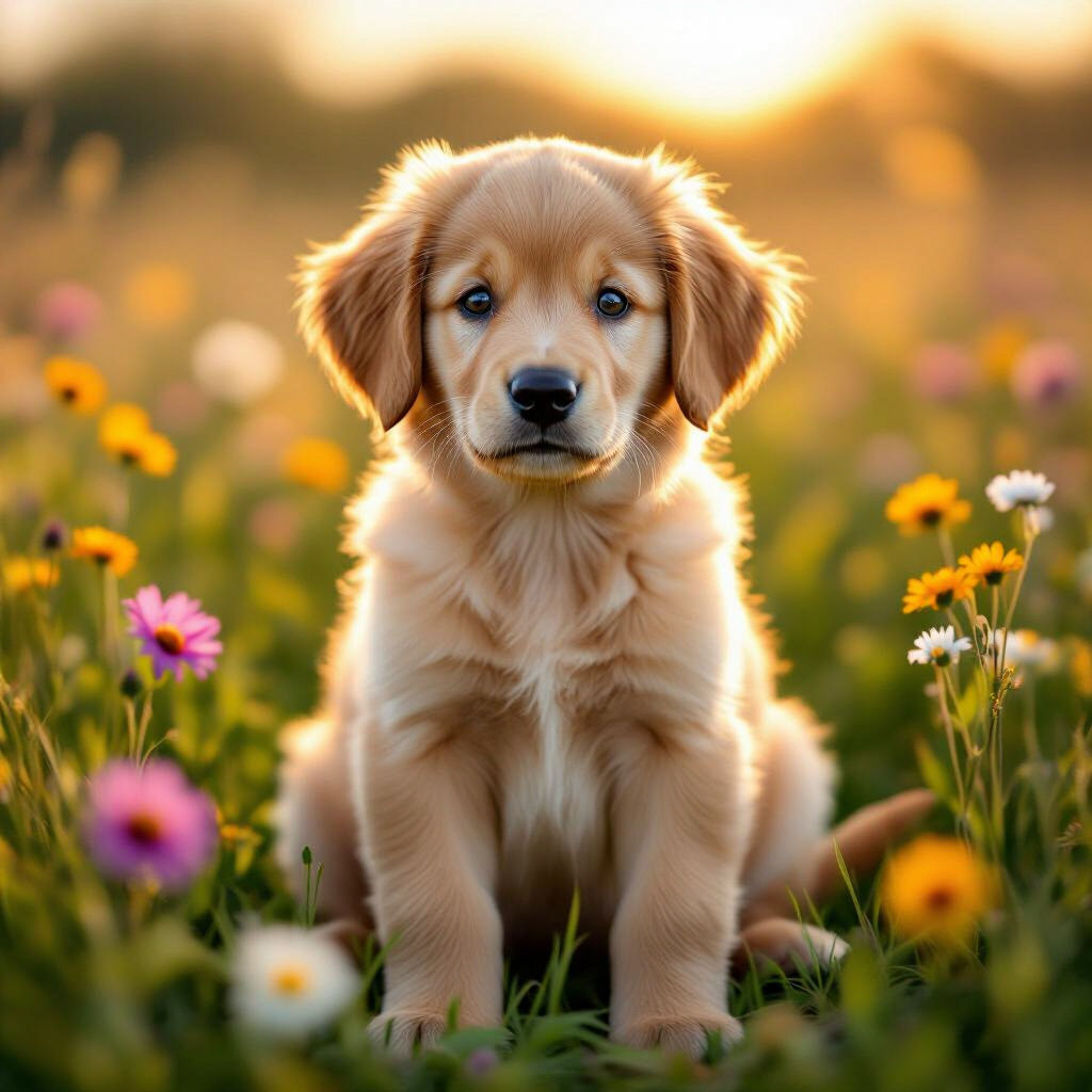 Golden Retriever Pictures - See Adorable AI Art