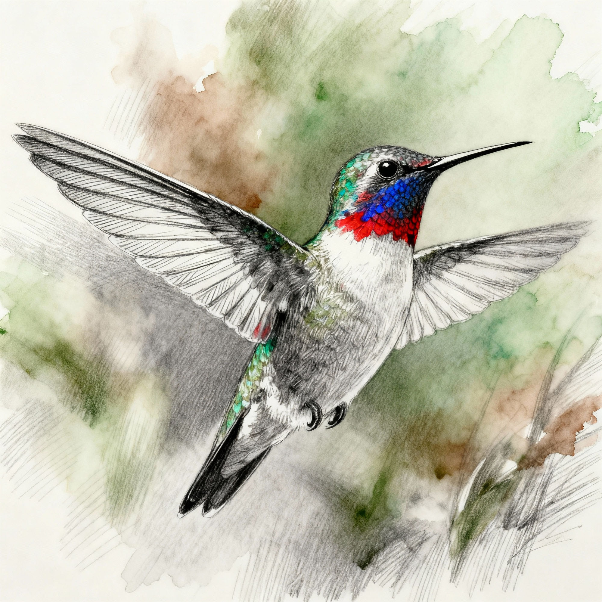 Hummingbird Drawings - Create Stunning AI Art