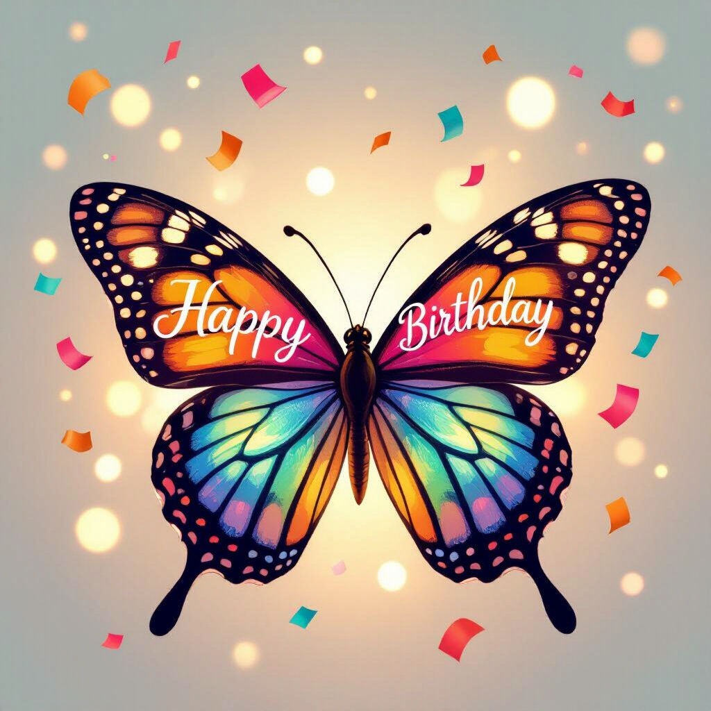 Happy Birthday Butterfly Images - Create Unique Birthday Art