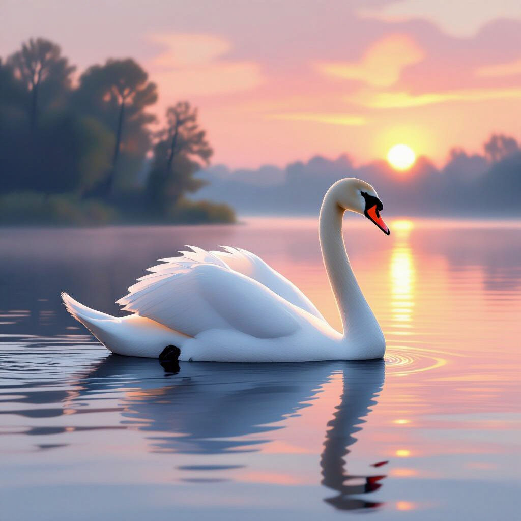 Swan Art - AI Generated Swan Art