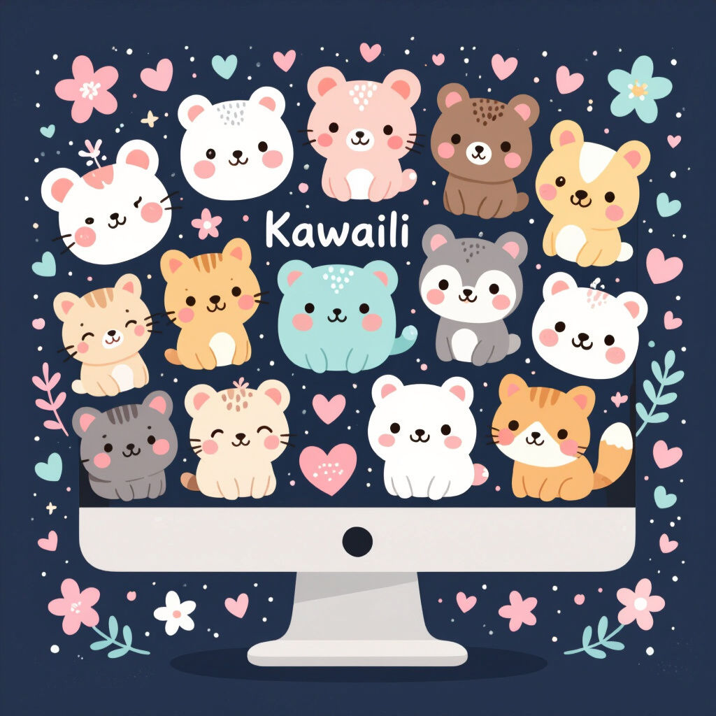 Cute Computer Wallpapers - AI Generated & Free To Use