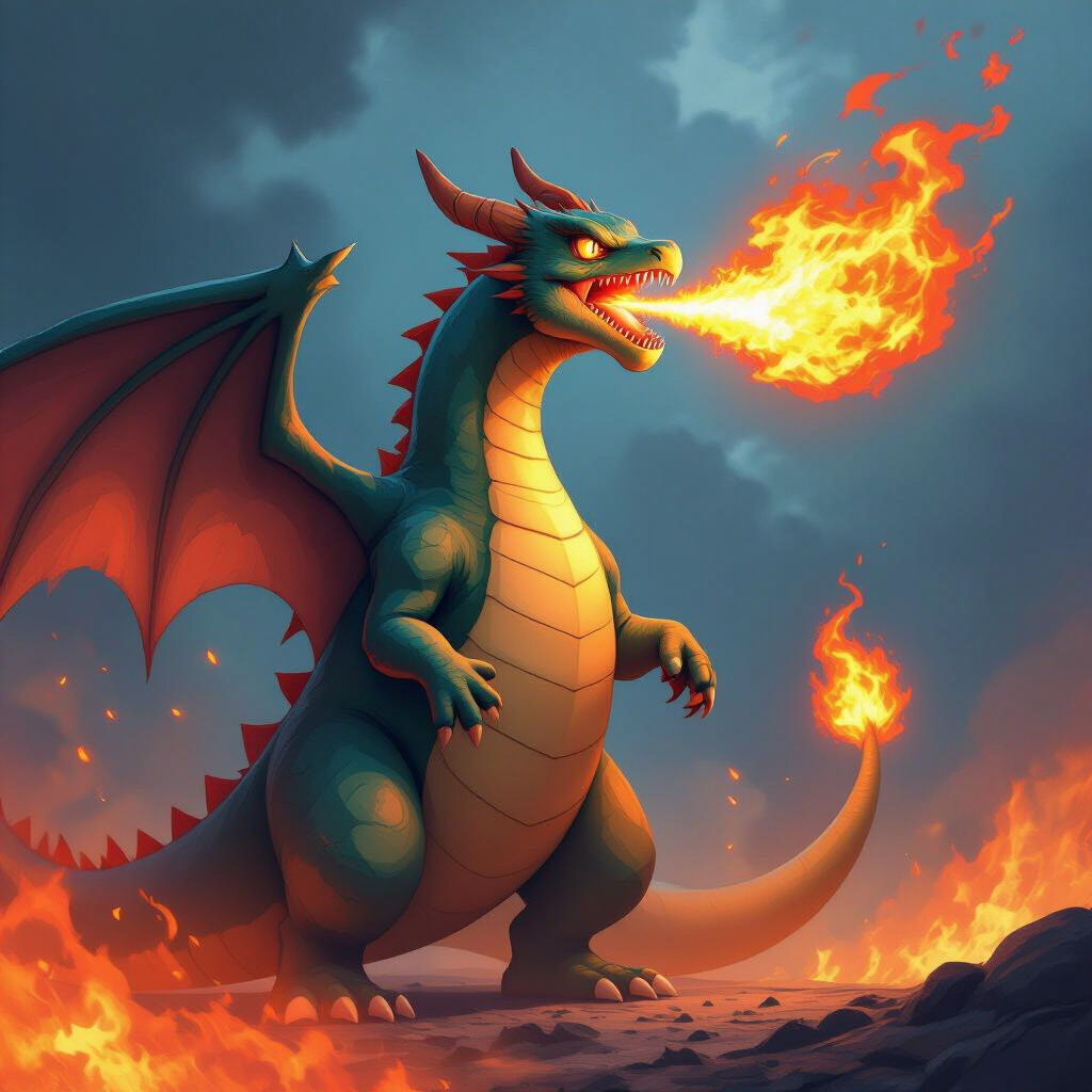 Charizard Drawings - AI Art Gallery