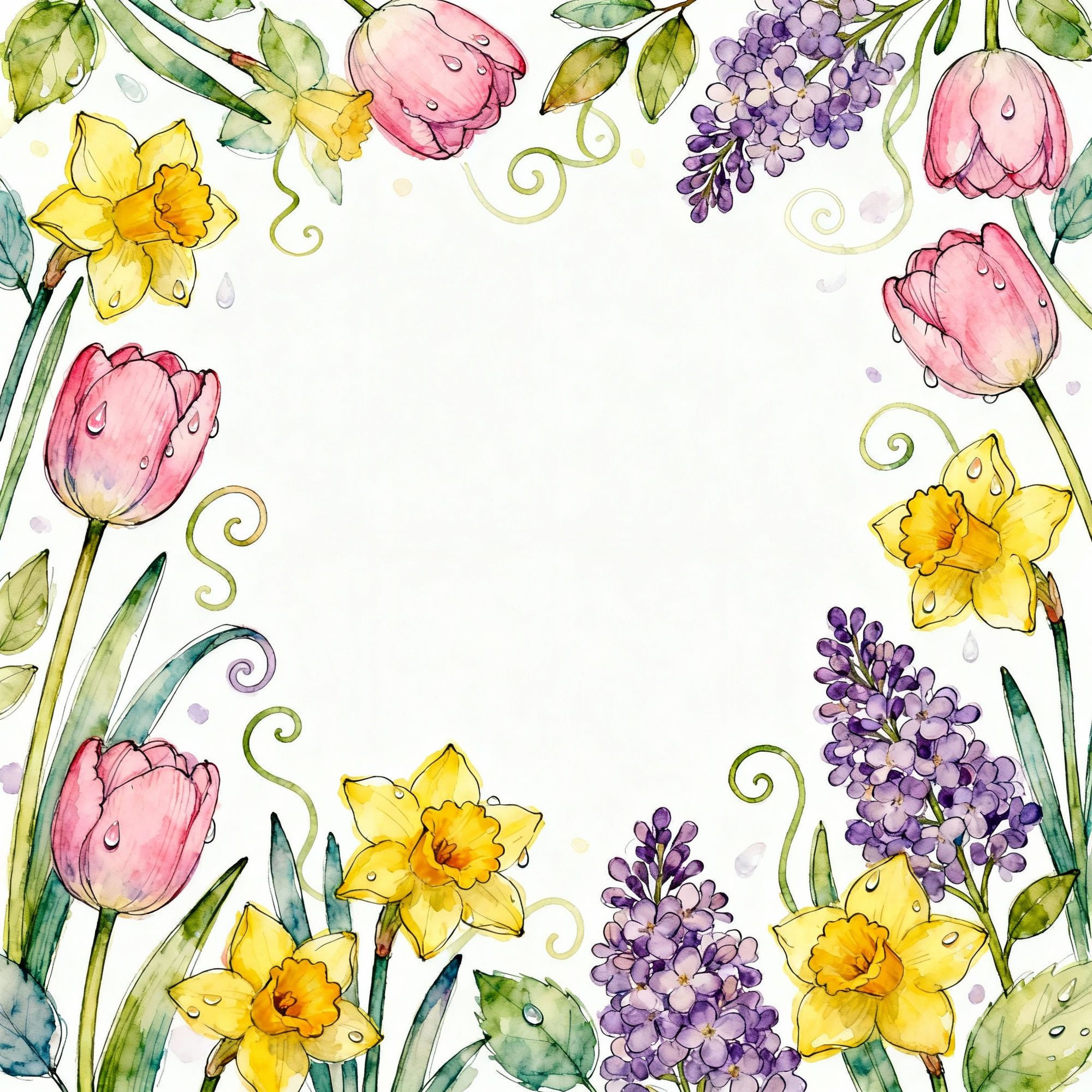 May Flowers Clip Art - AI Generated Designs