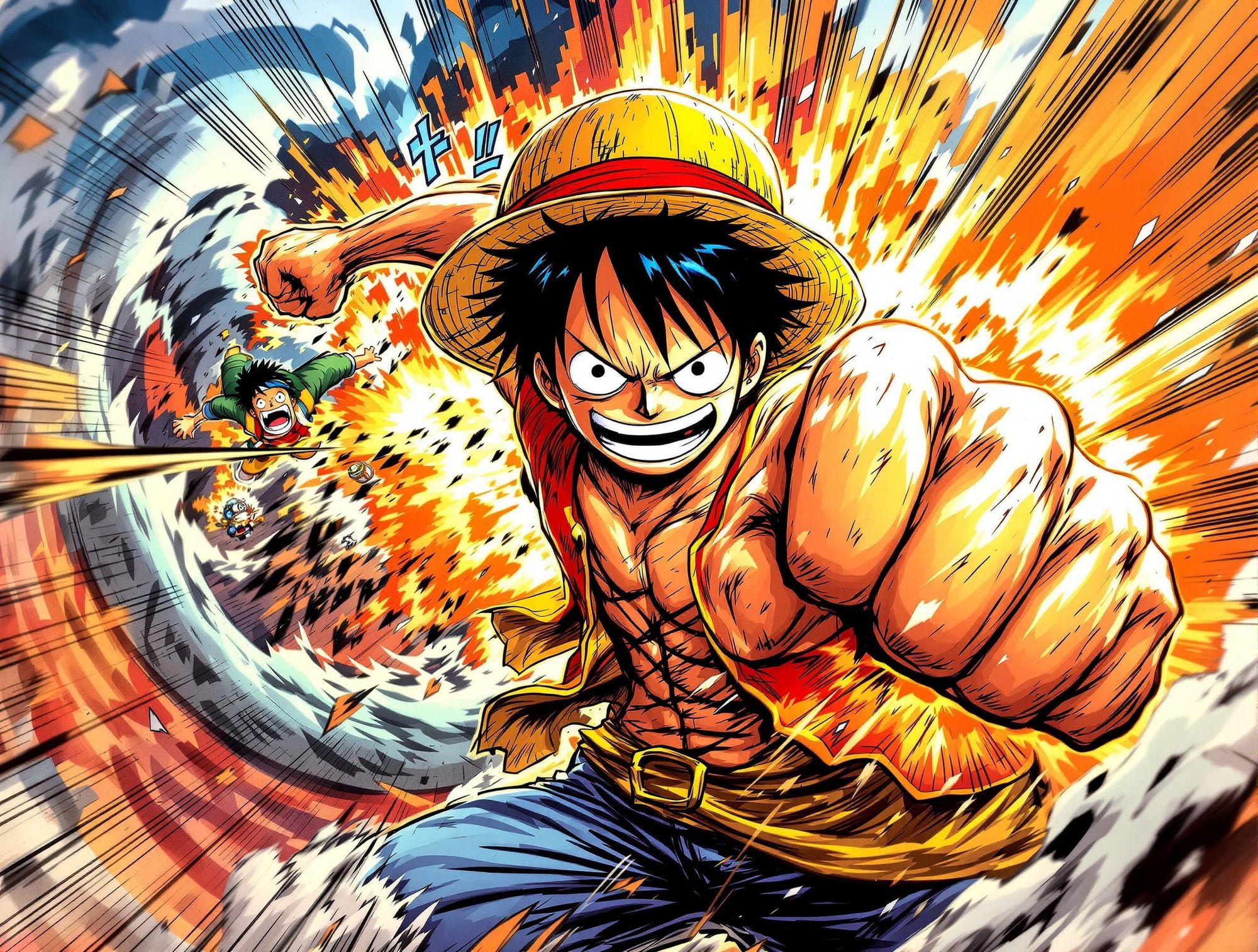 Luffy Drawing & Fan Art - Dynamic Luffy Drawing Tutorials And Fan Art