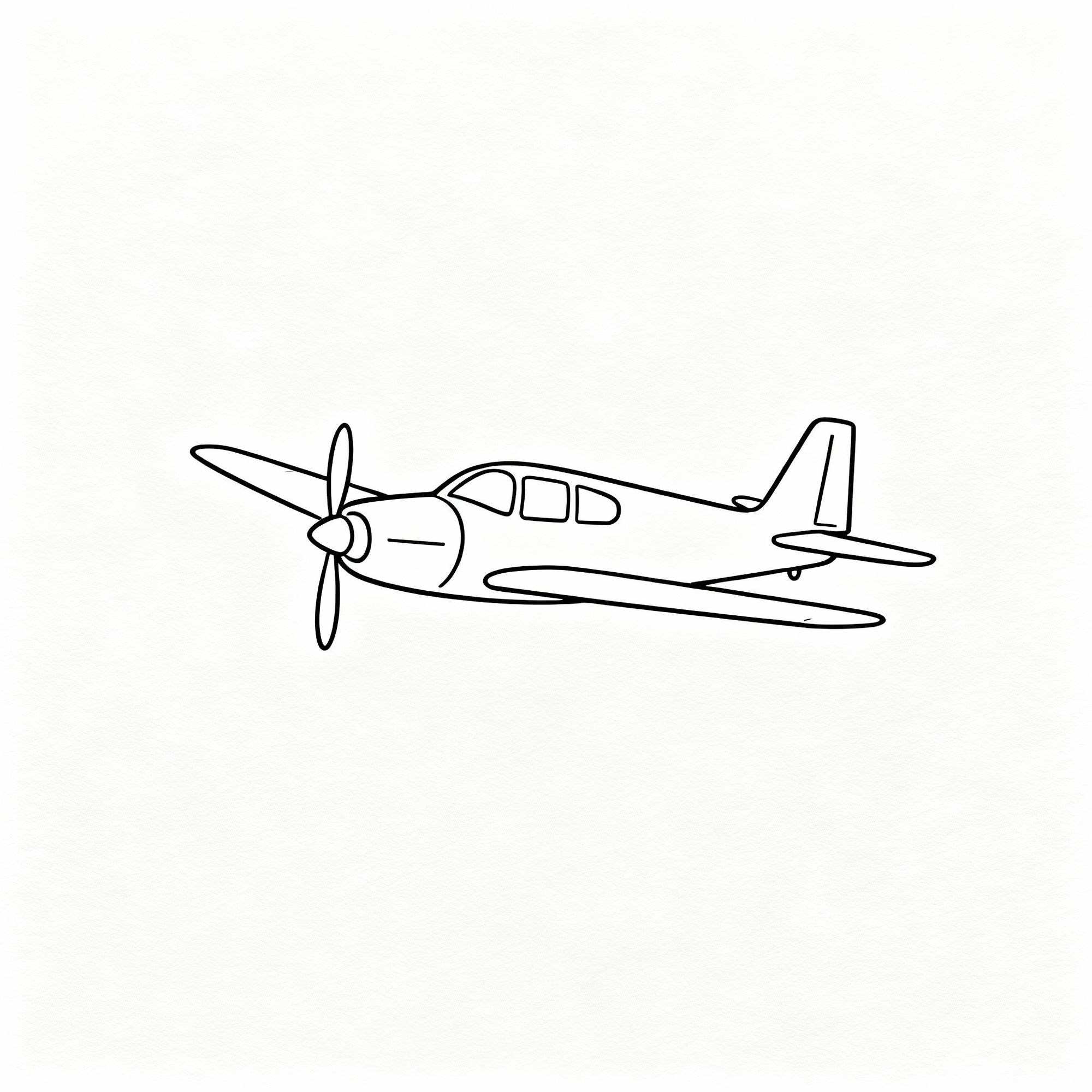 Simple Plane Drawings - AI Generated Art