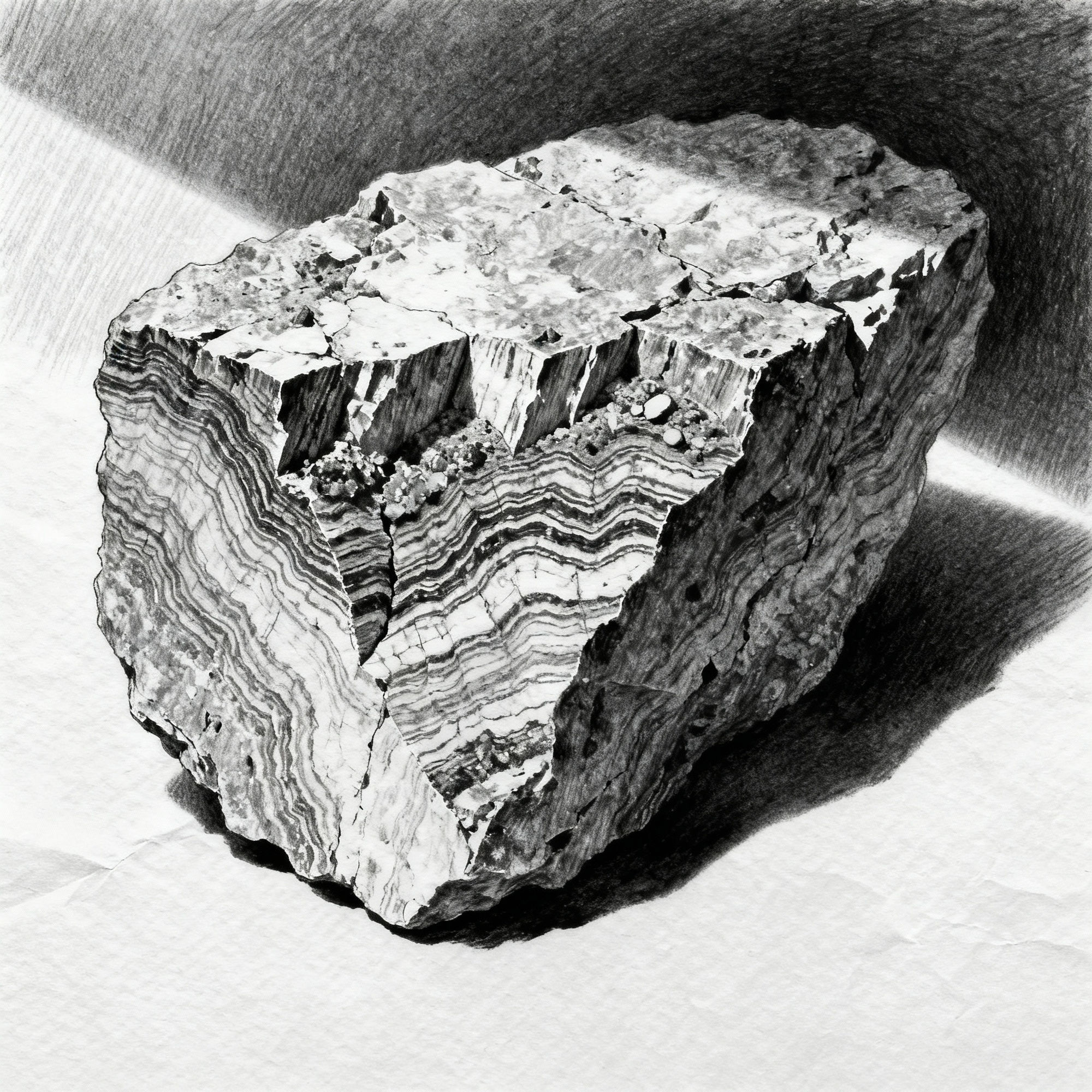 Metamorphic Rock Drawings - AI Art Gallery