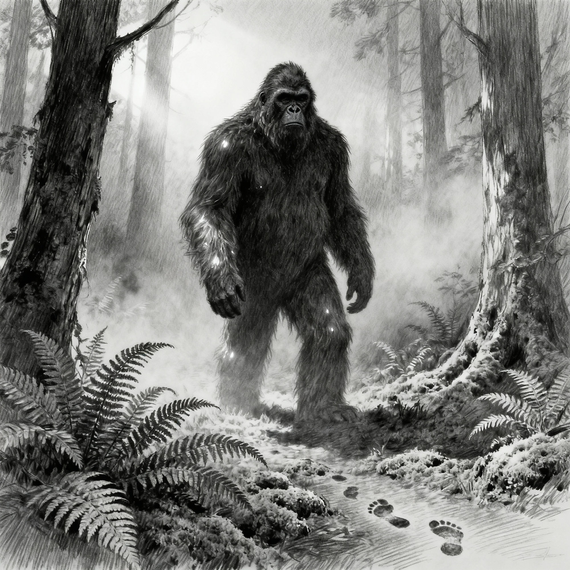 Bigfoot Drawings - Create Your Own Cryptid Art