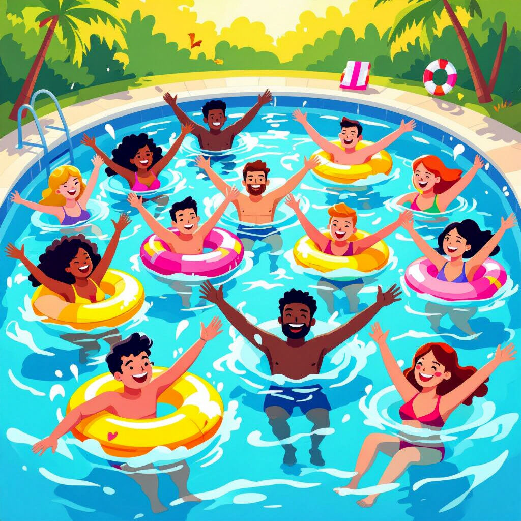 Swimming Clip Art - AI Generated Graphics & Designs