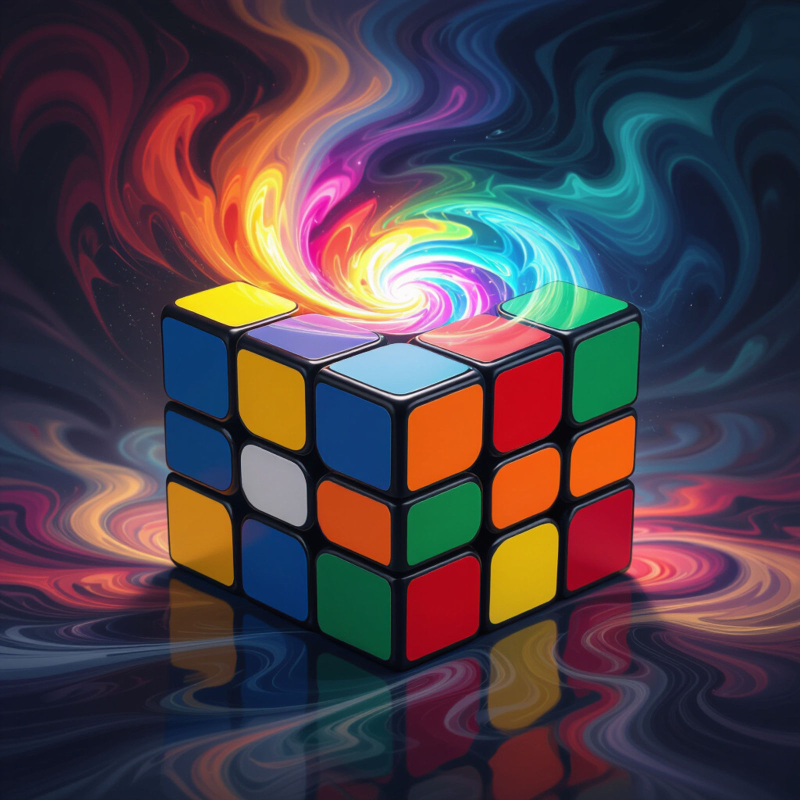 Rubik's Cube Art - AI Generated Creations