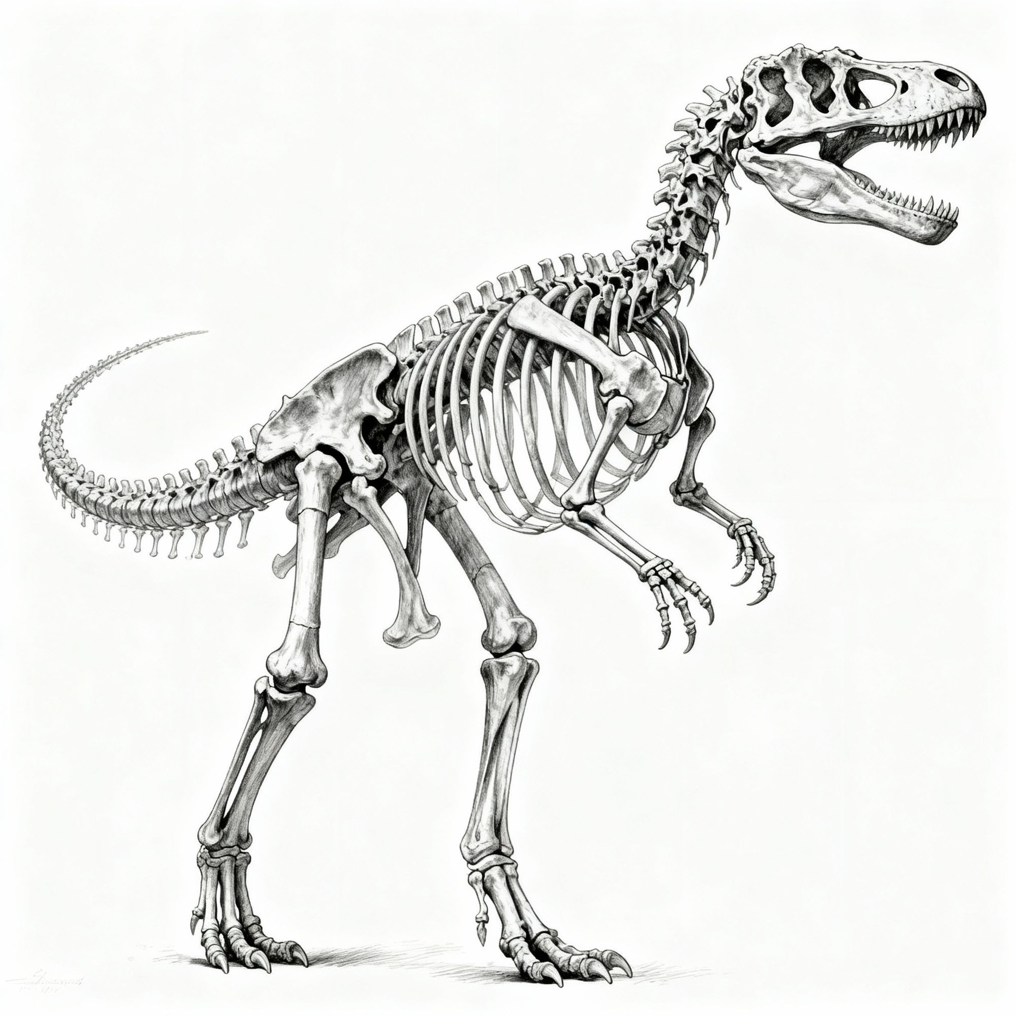 Fossils Drawing - AI Art Gallery