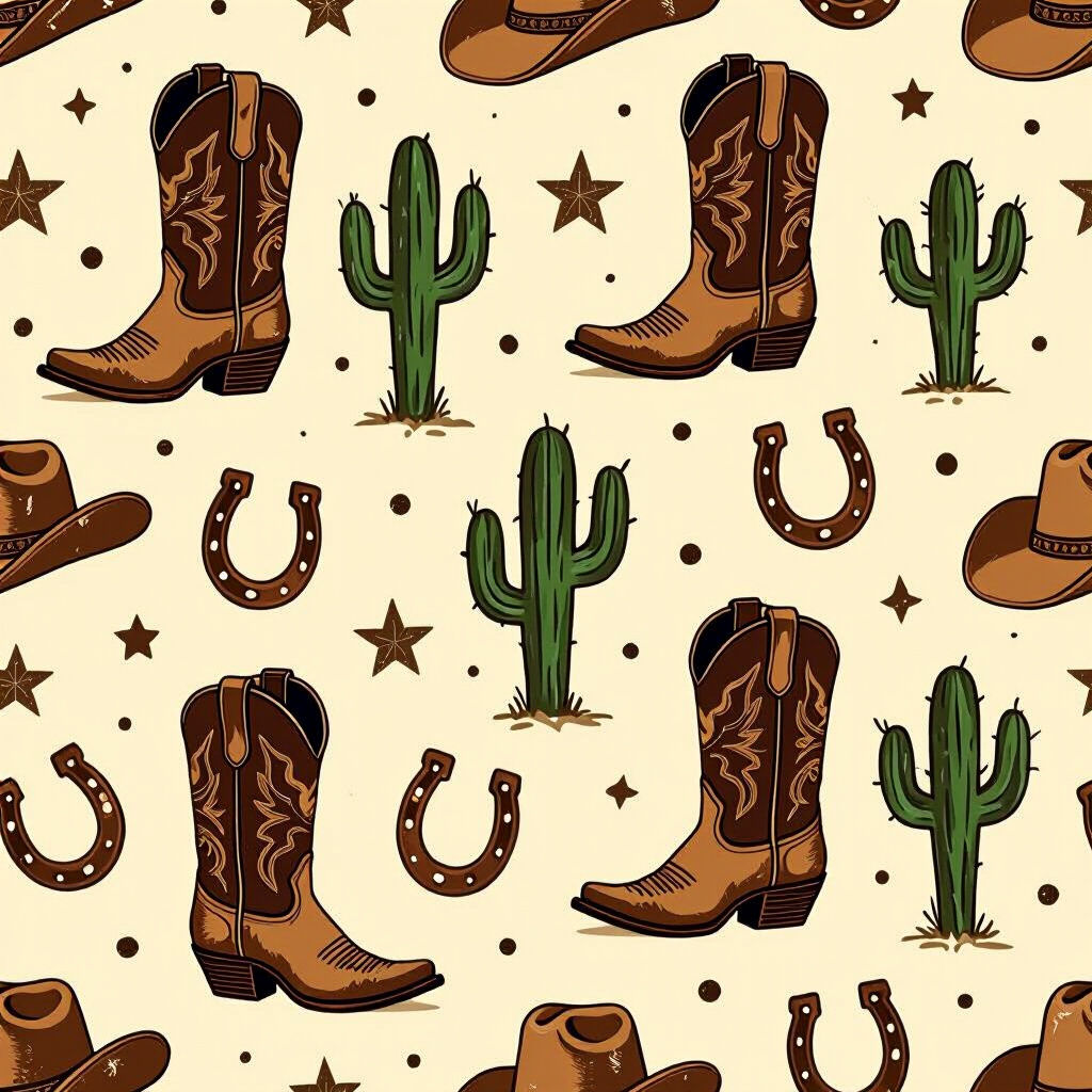 Western Wallpaper Patterns - AI Generated Designs