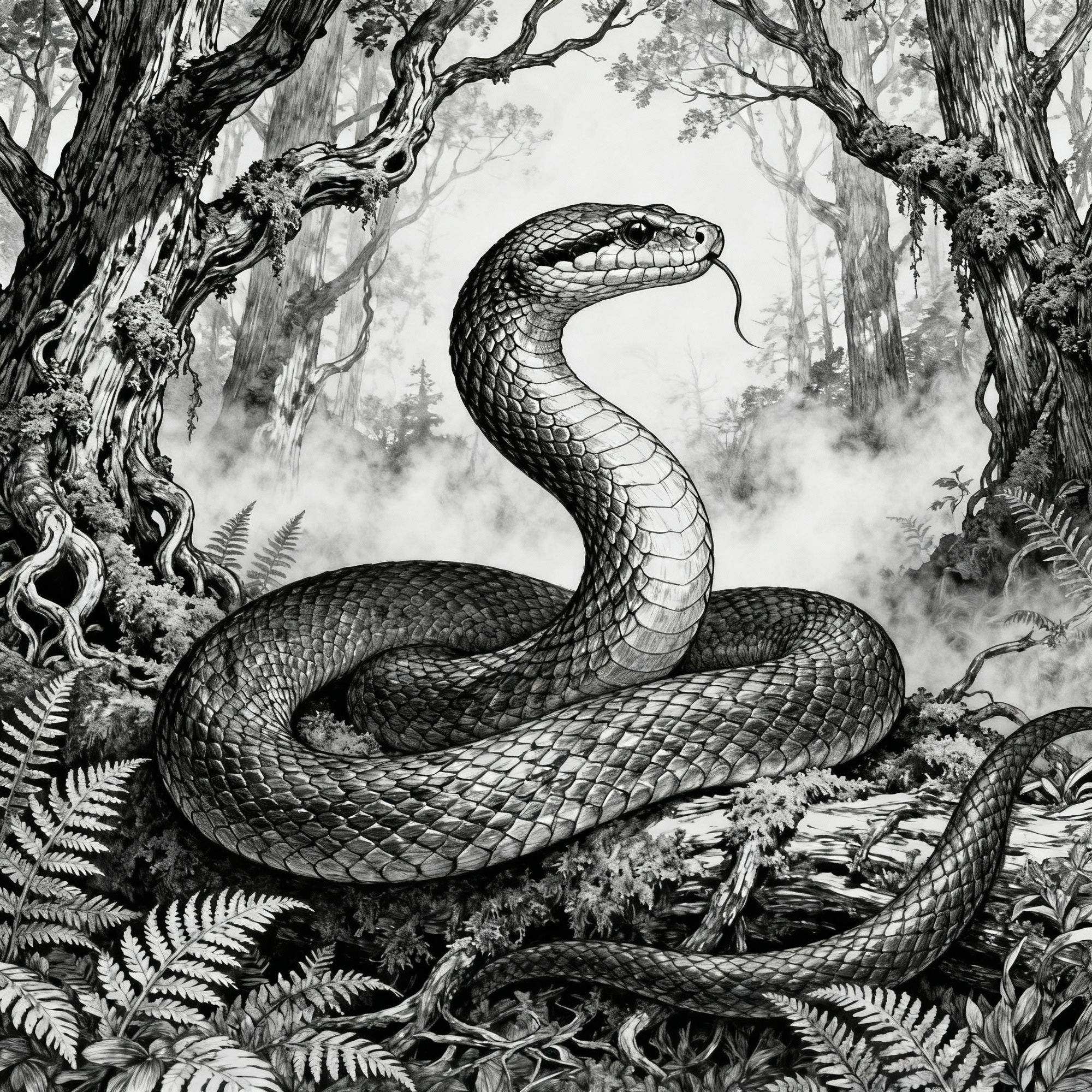 Snake Pictures Drawing - Create Unique Snake Art With AI