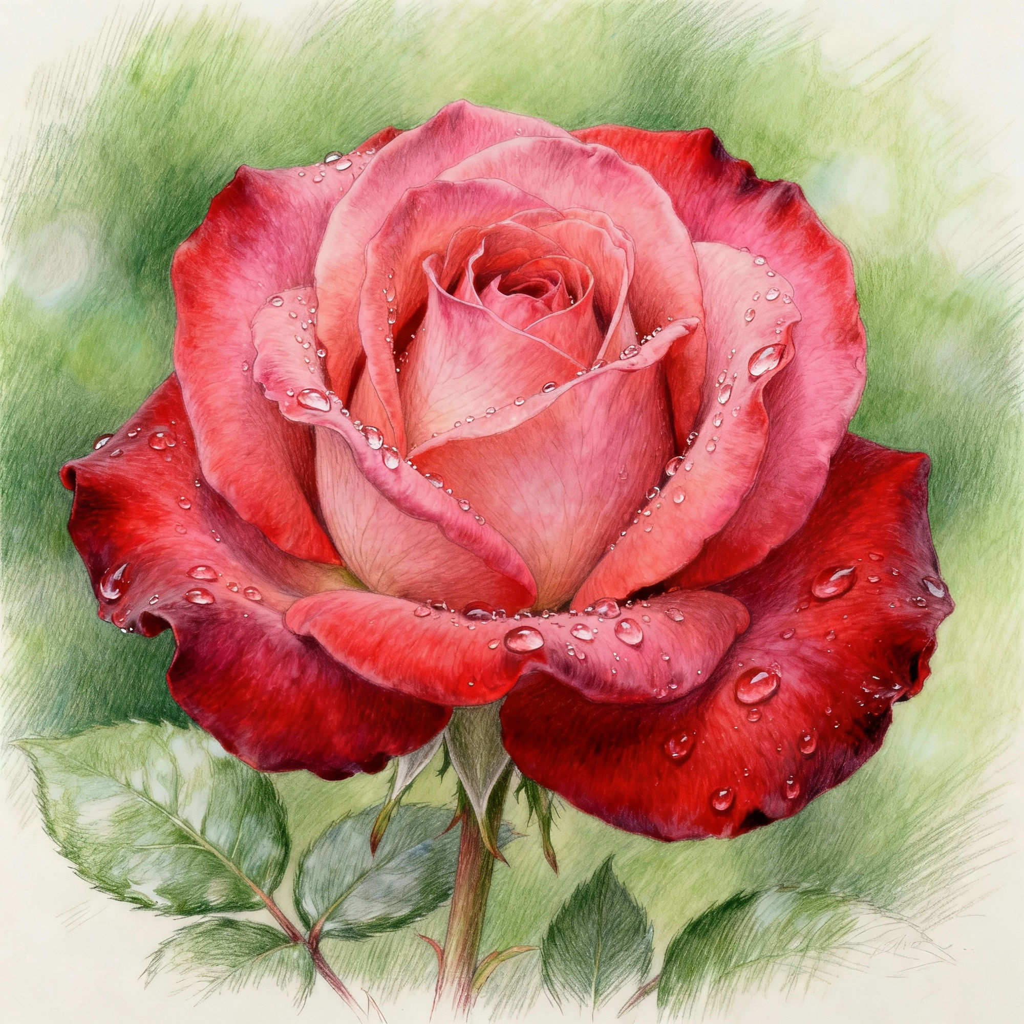 Beautiful Flower Drawings - AI Art Gallery
