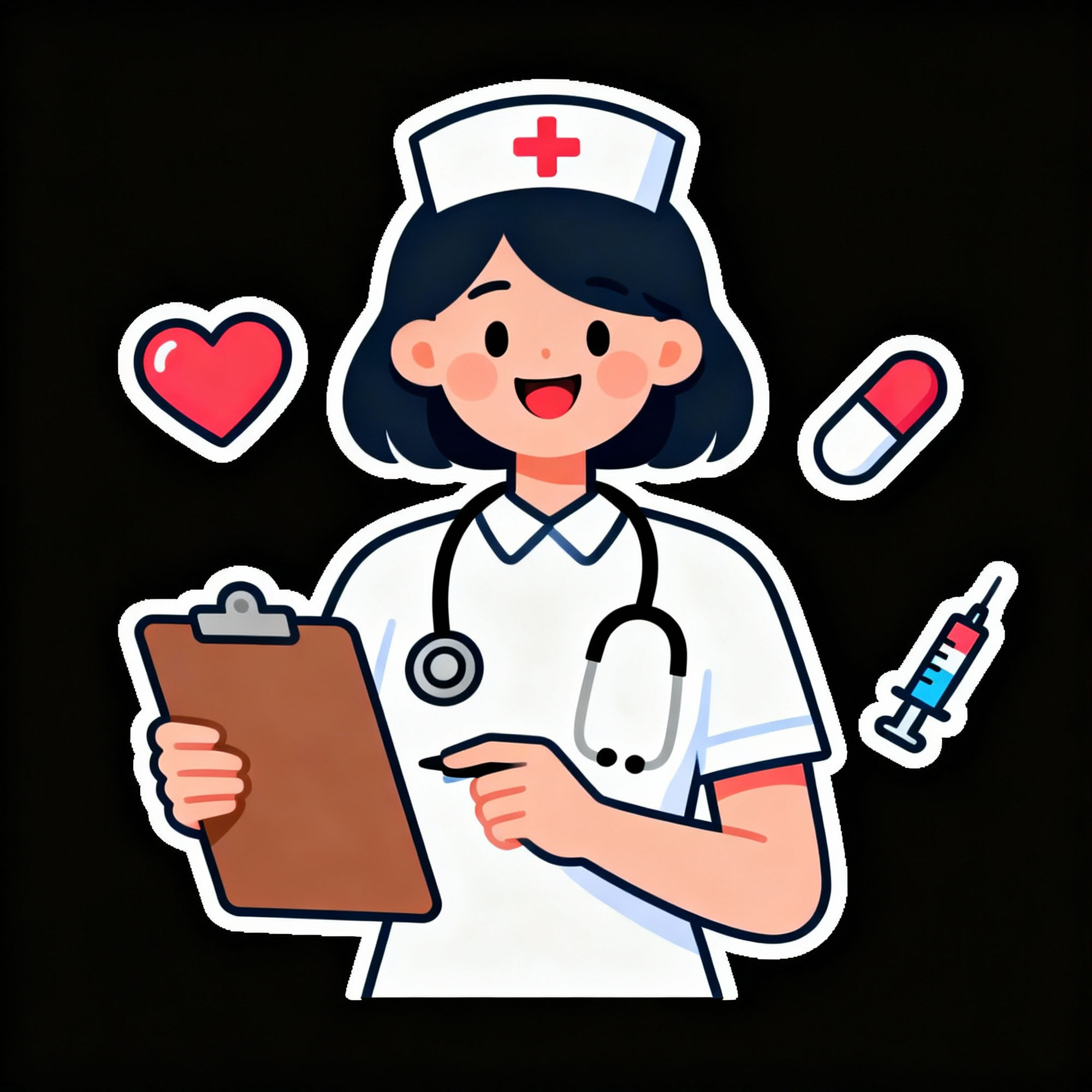 Nursing Clip Art - AI Generated Designs