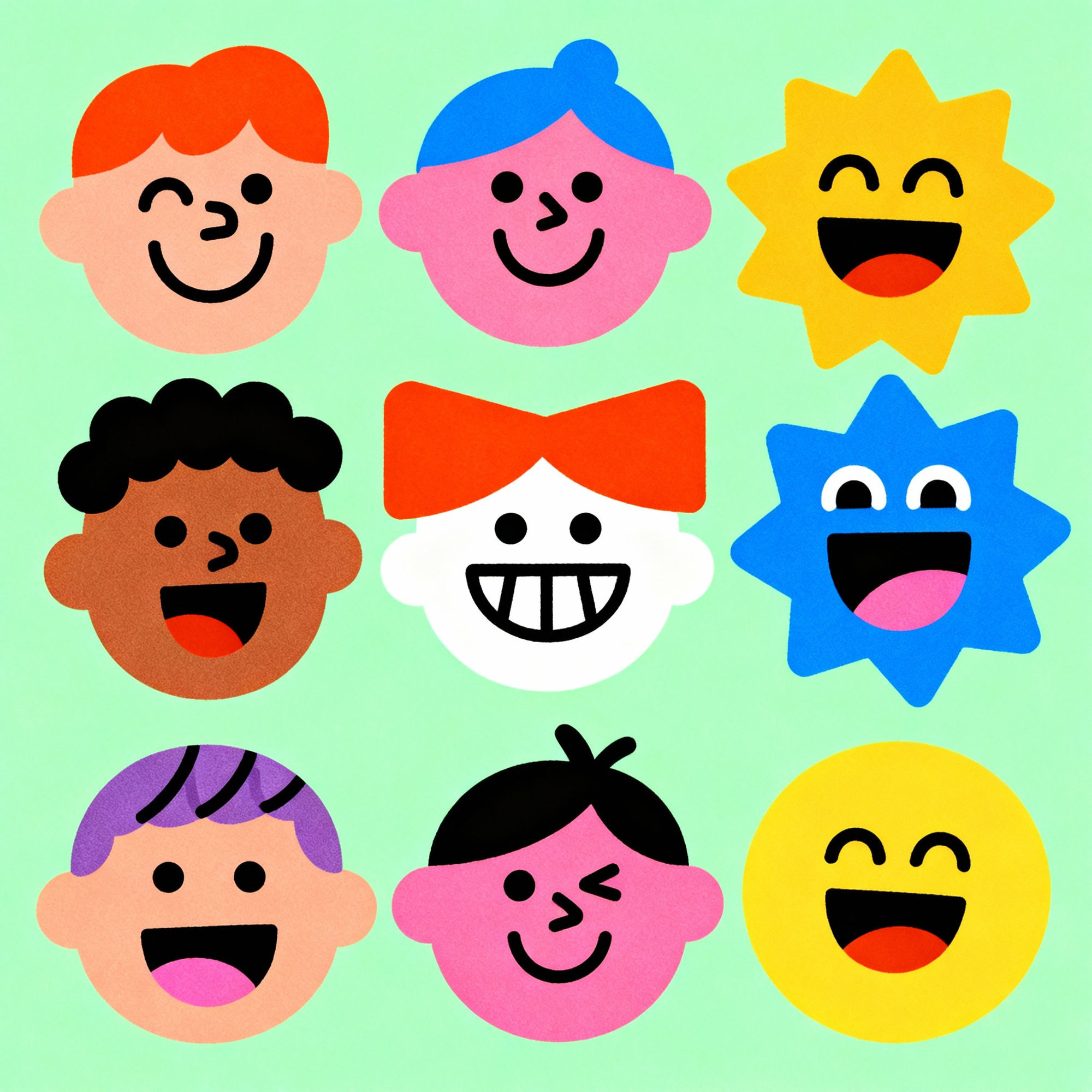 Happy Face Clip Art - Create Yours With AI | Nightcafe