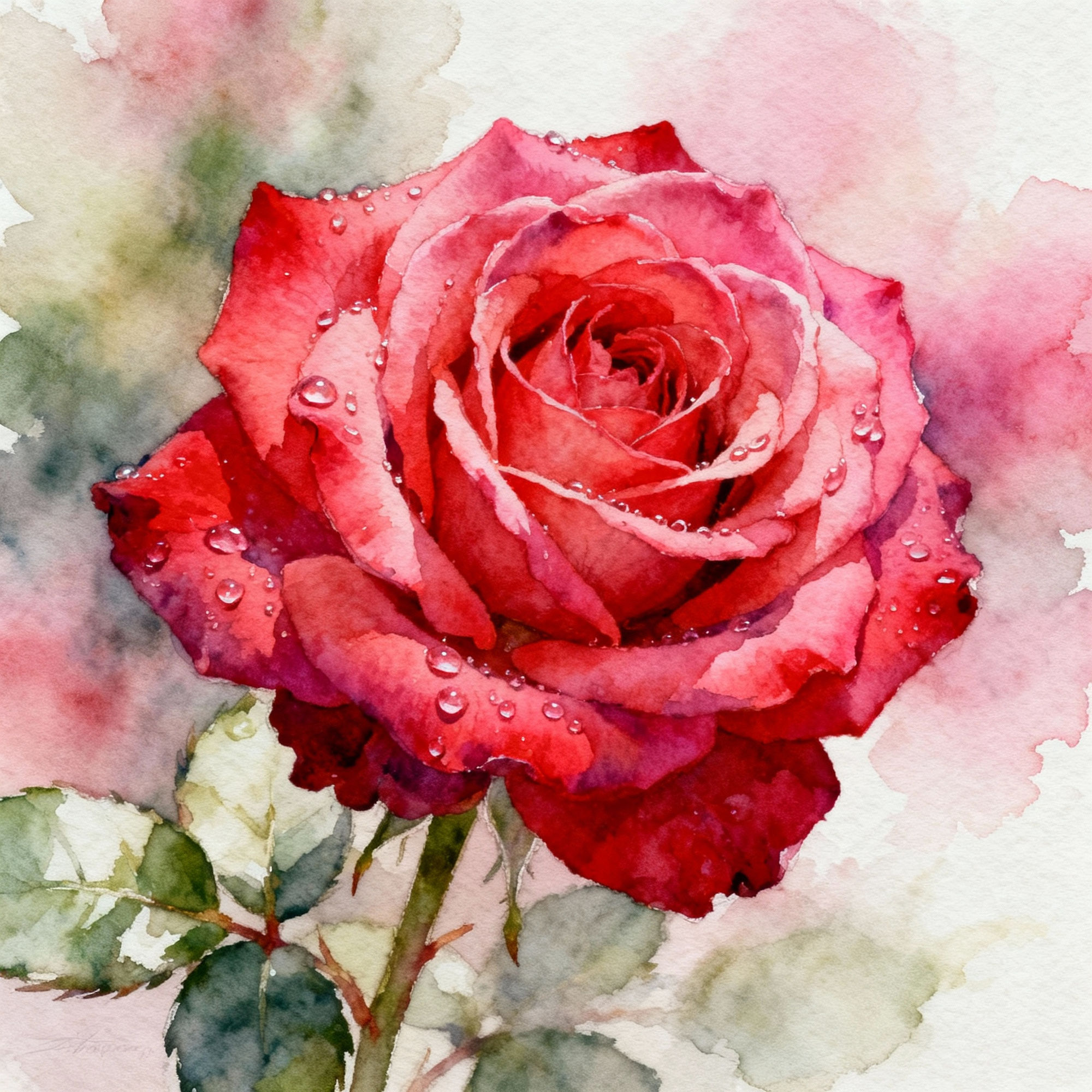 Pretty Flower Drawings - AI Generated Art