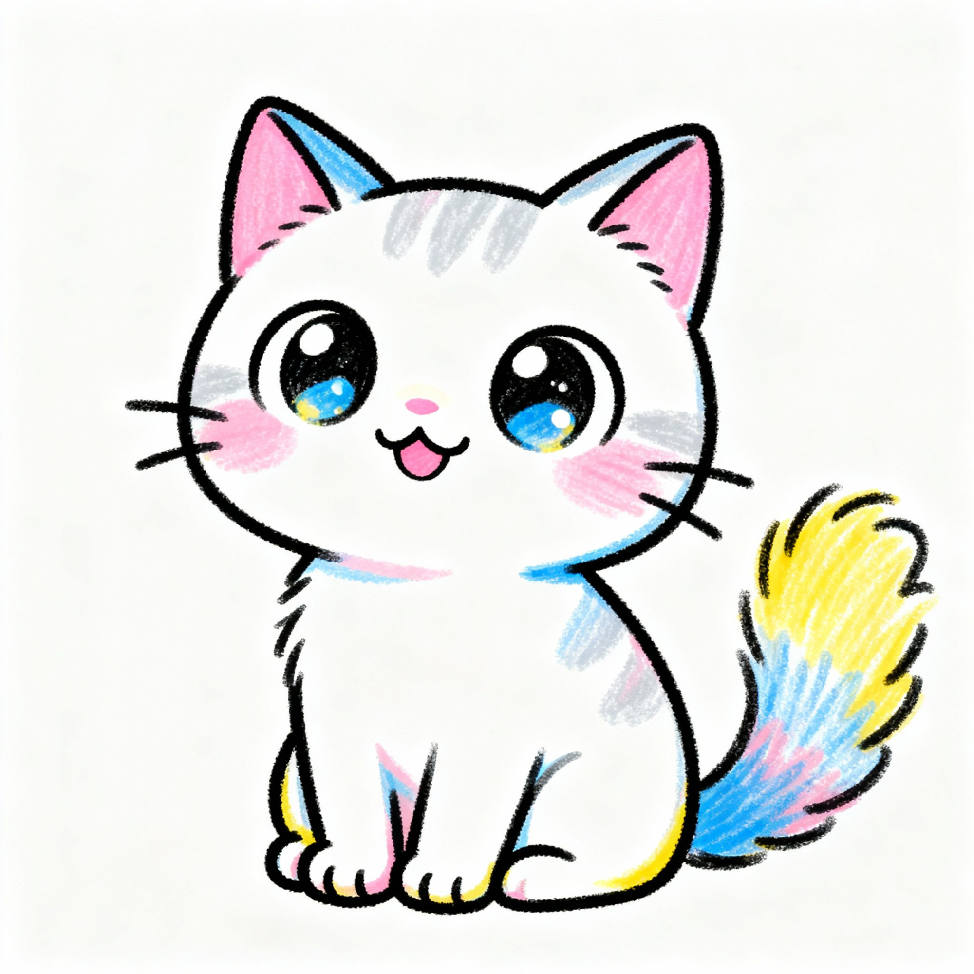 Easy Cat Drawings For Kids - Fun & Simple AI Art