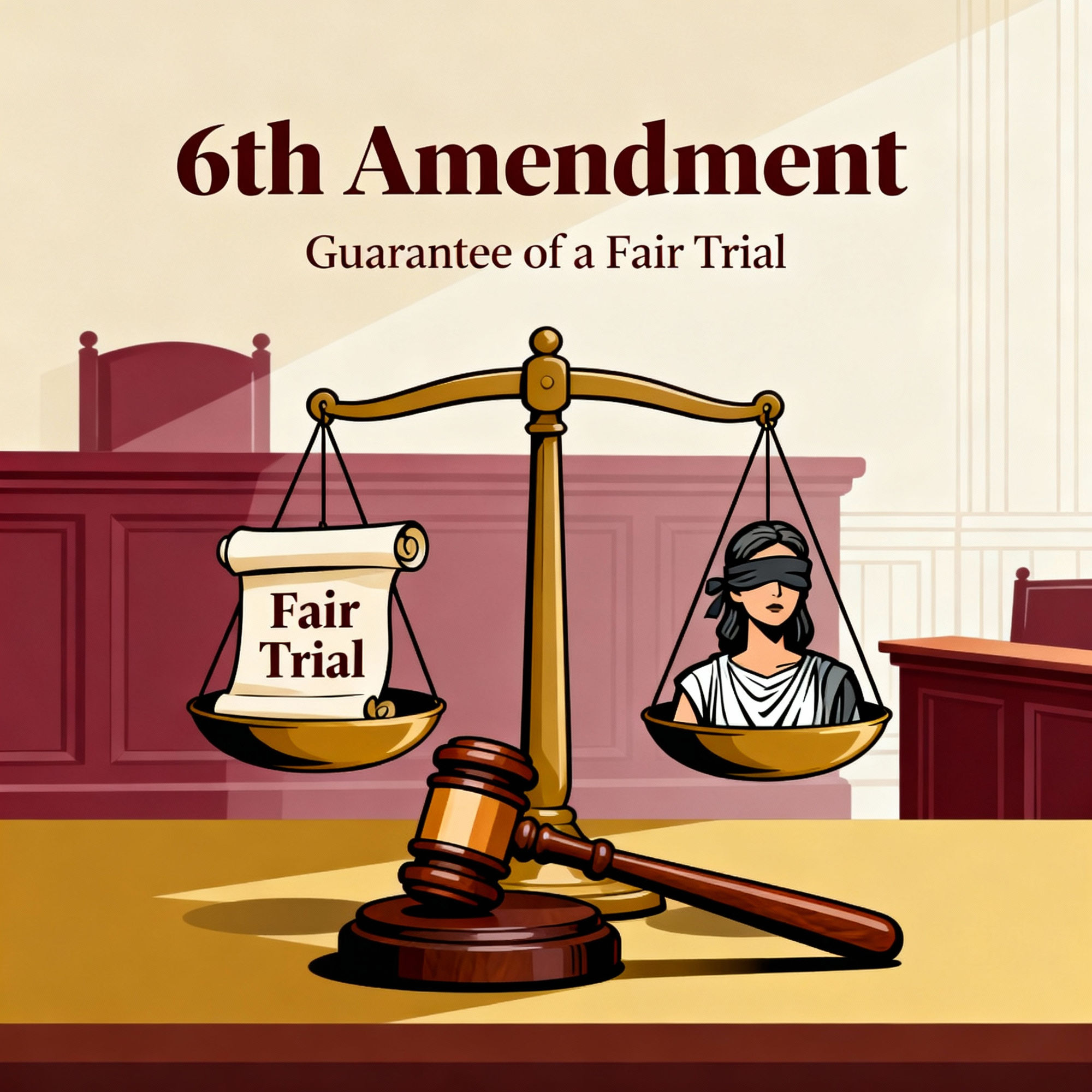 6th Amendment Pictures - Explore AI-generated Legal Art