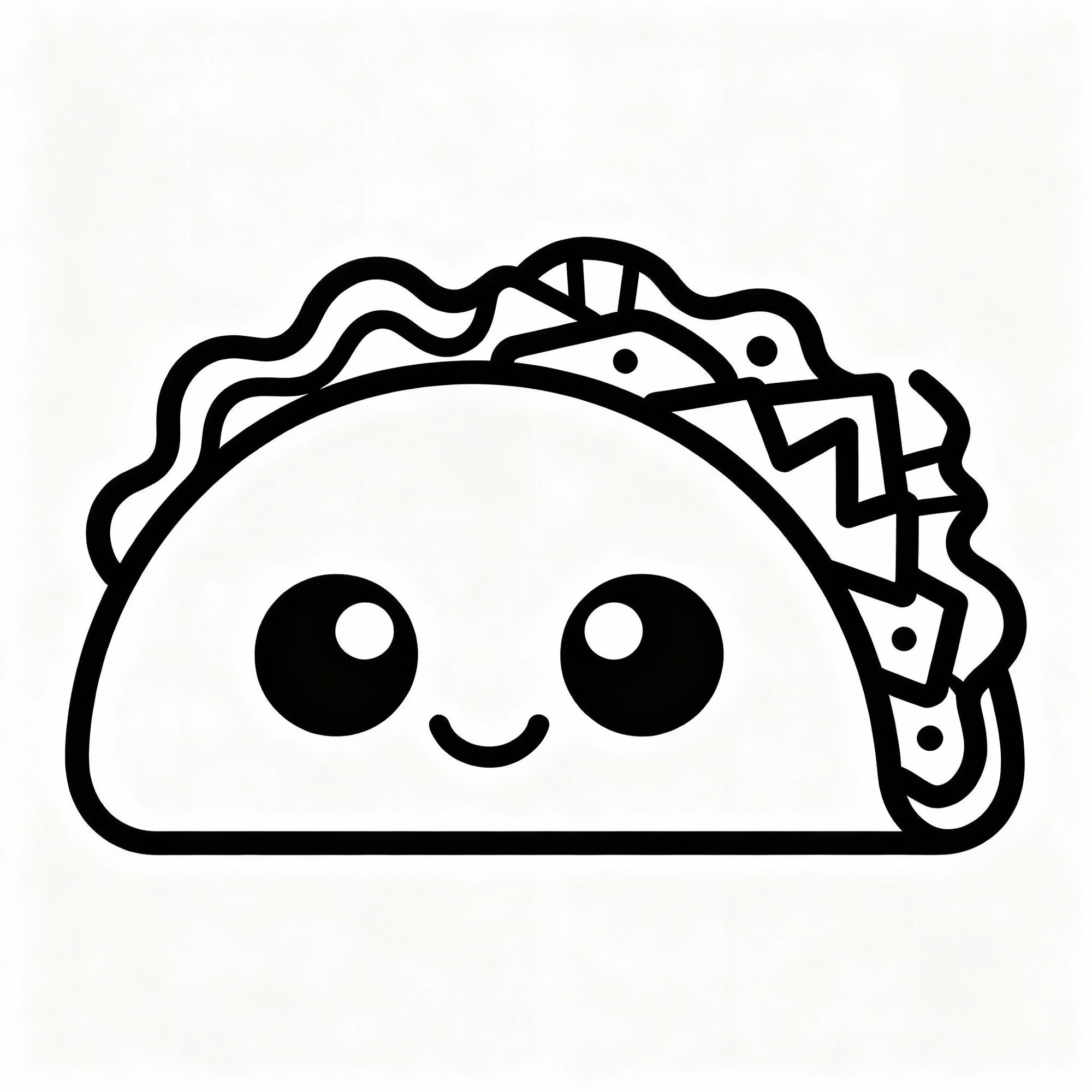 Easy Taco Drawings - AI Generated Art