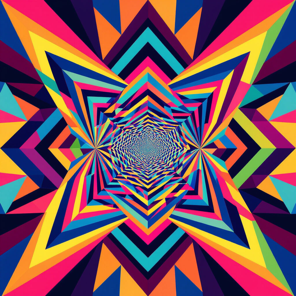 Explore AI-generated Optical Illusion Art