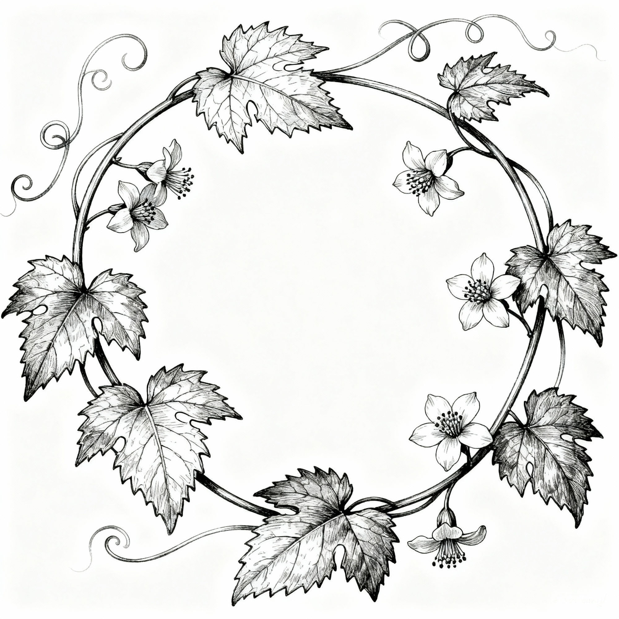 Vines Drawings - AI Art Gallery