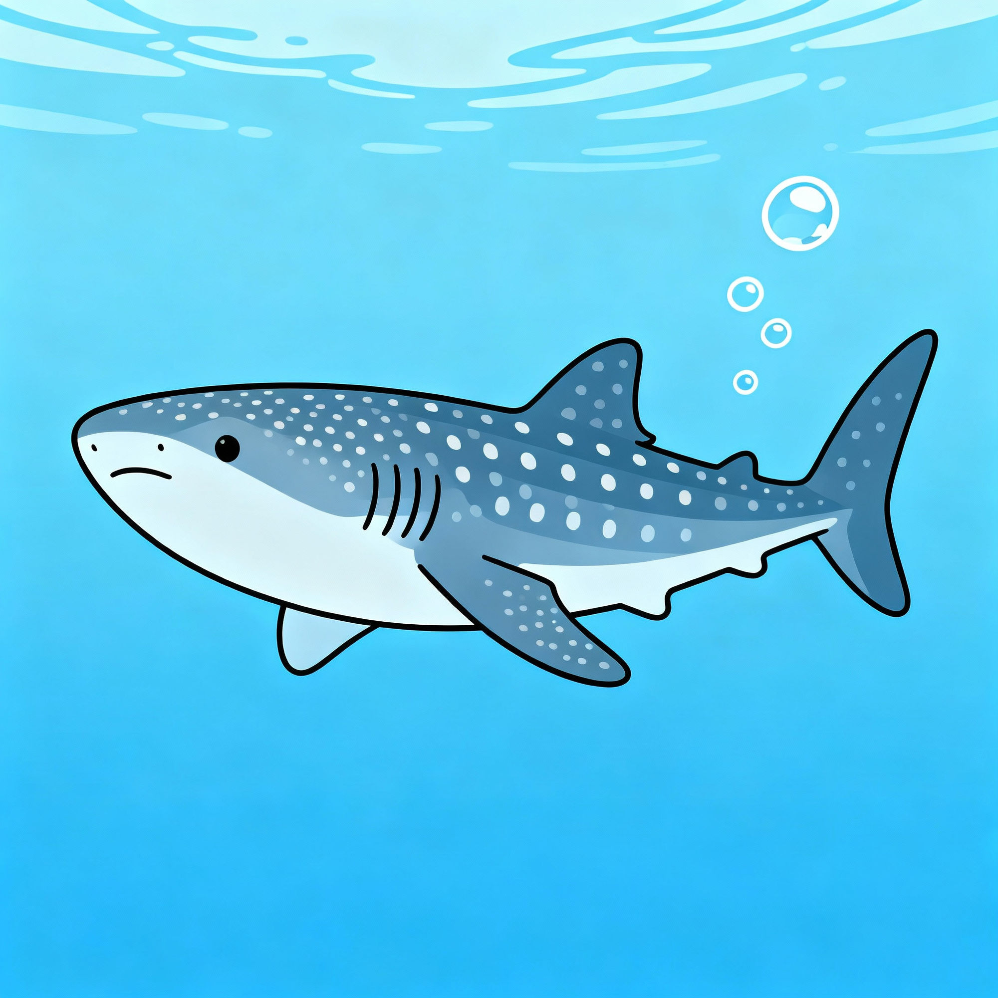 Easy Whale Shark Drawing - AI Generated Art