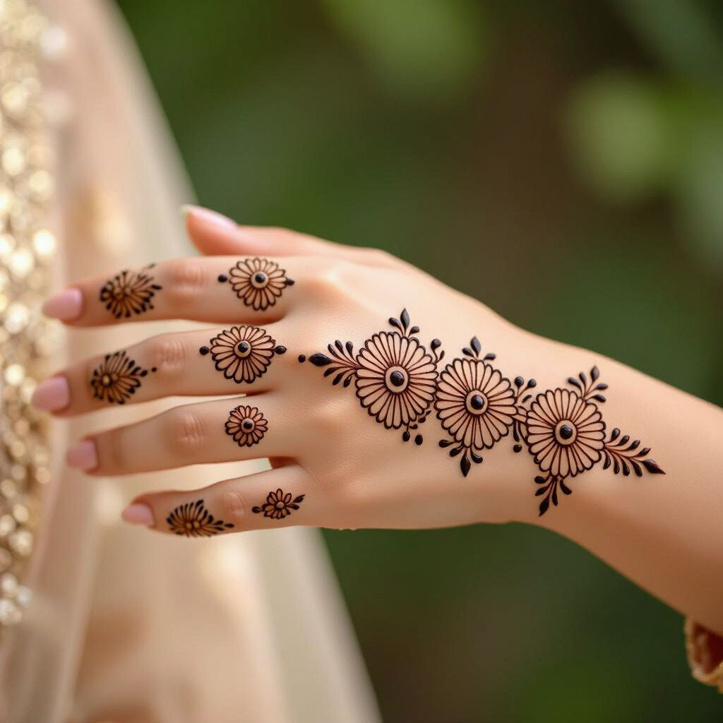 Simple Mehndi Design Images - Create Your Own AI Art