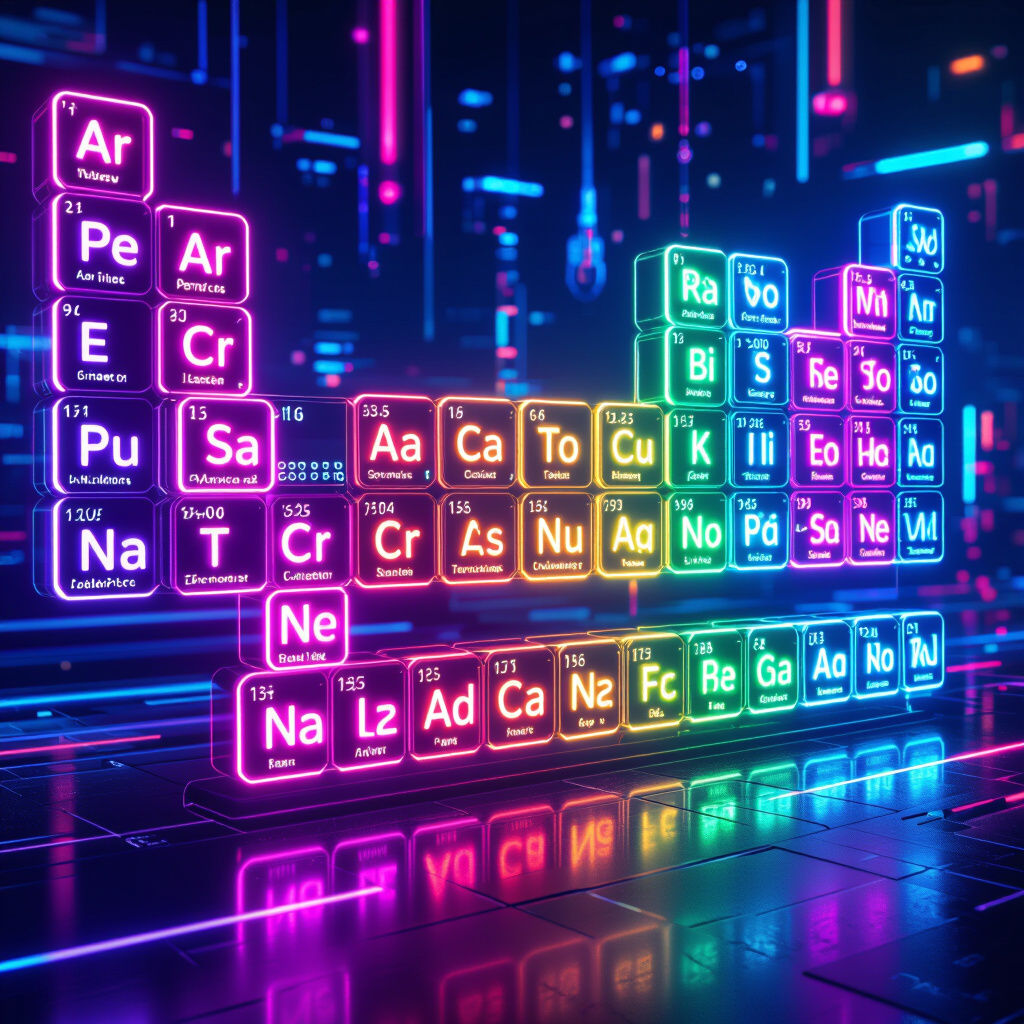 Modern Periodic Table Images - Create Your Own AI Art
