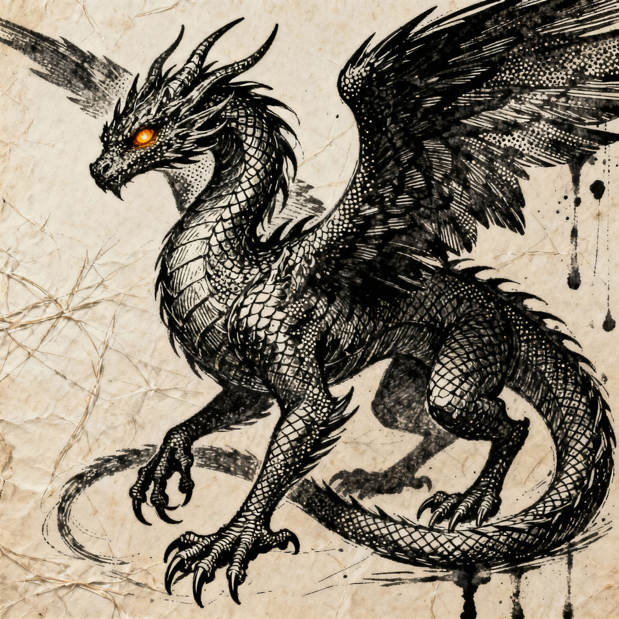 Black Drawing Art - Create Unique Art With AI