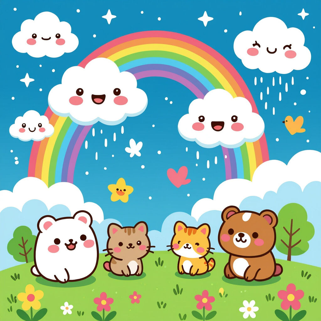 Kawaii Computer Wallpapers - Cute AI Art