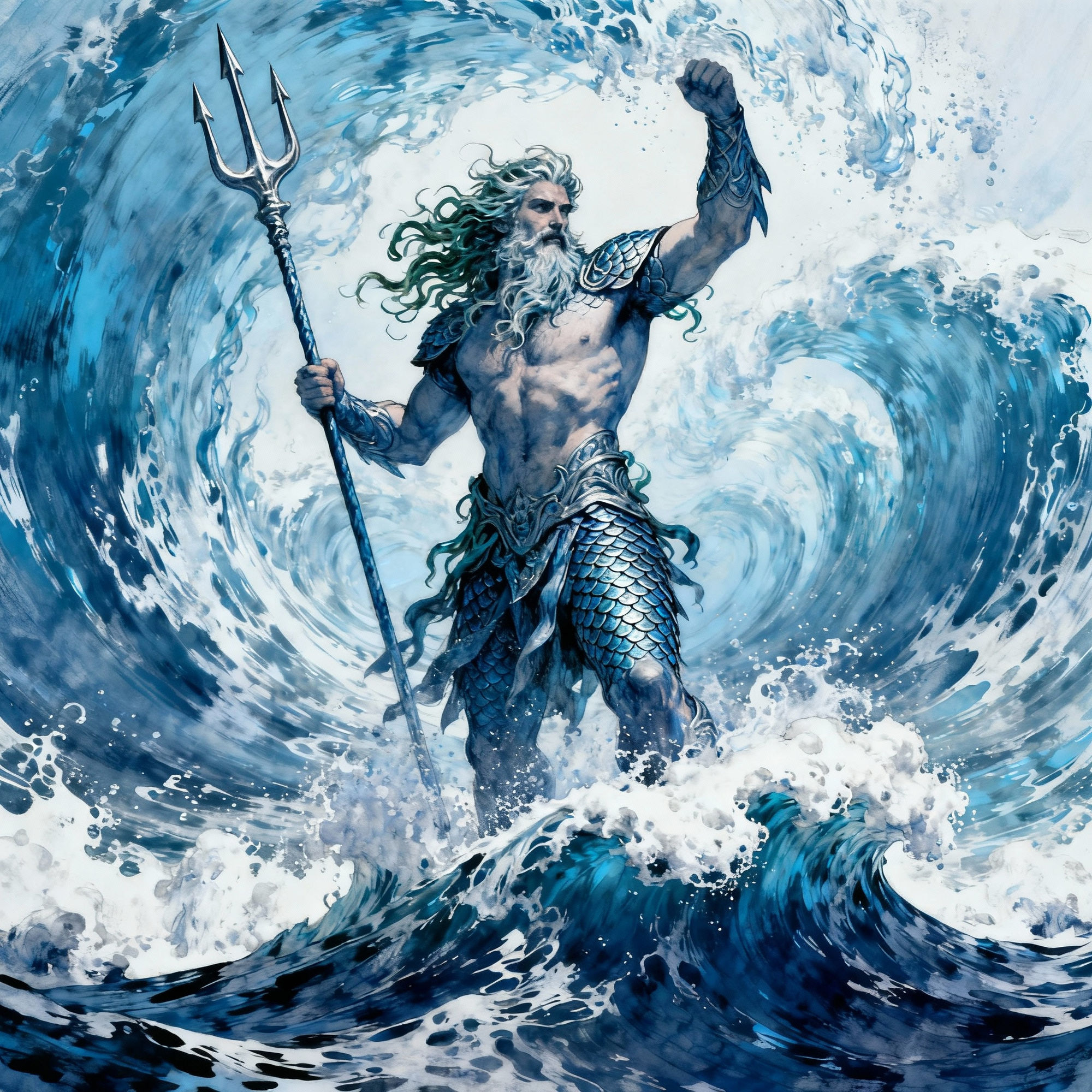 Drawing Poseidon Art - Create Your Own