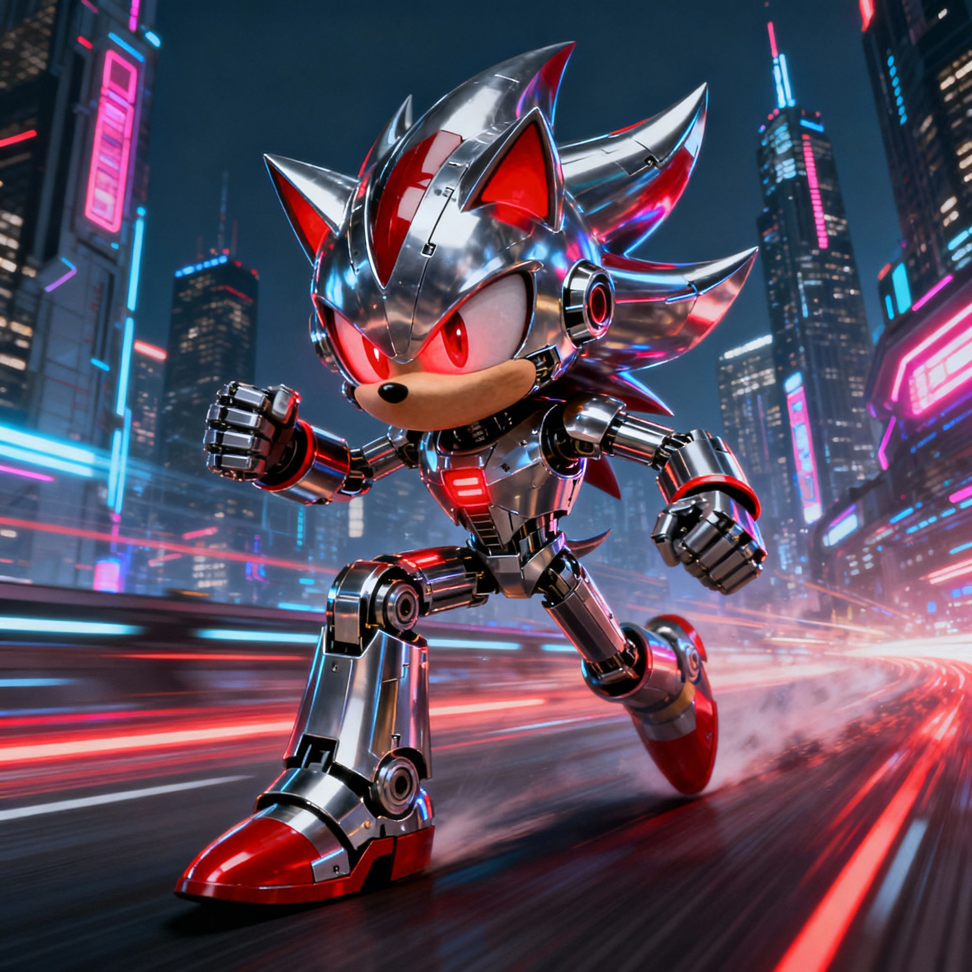 Metal Sonic Drawing - Create Your Own AI Art