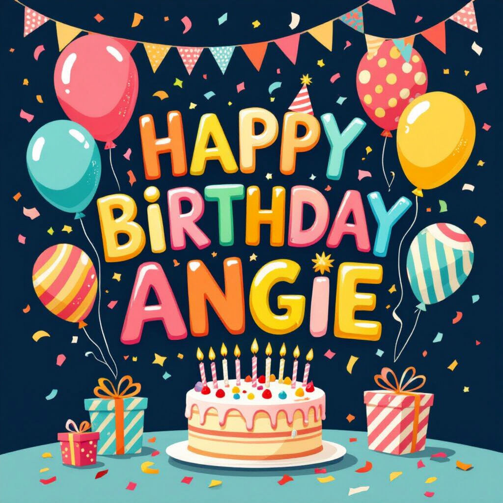Happy Birthday Angie Images - Create Yours Now!