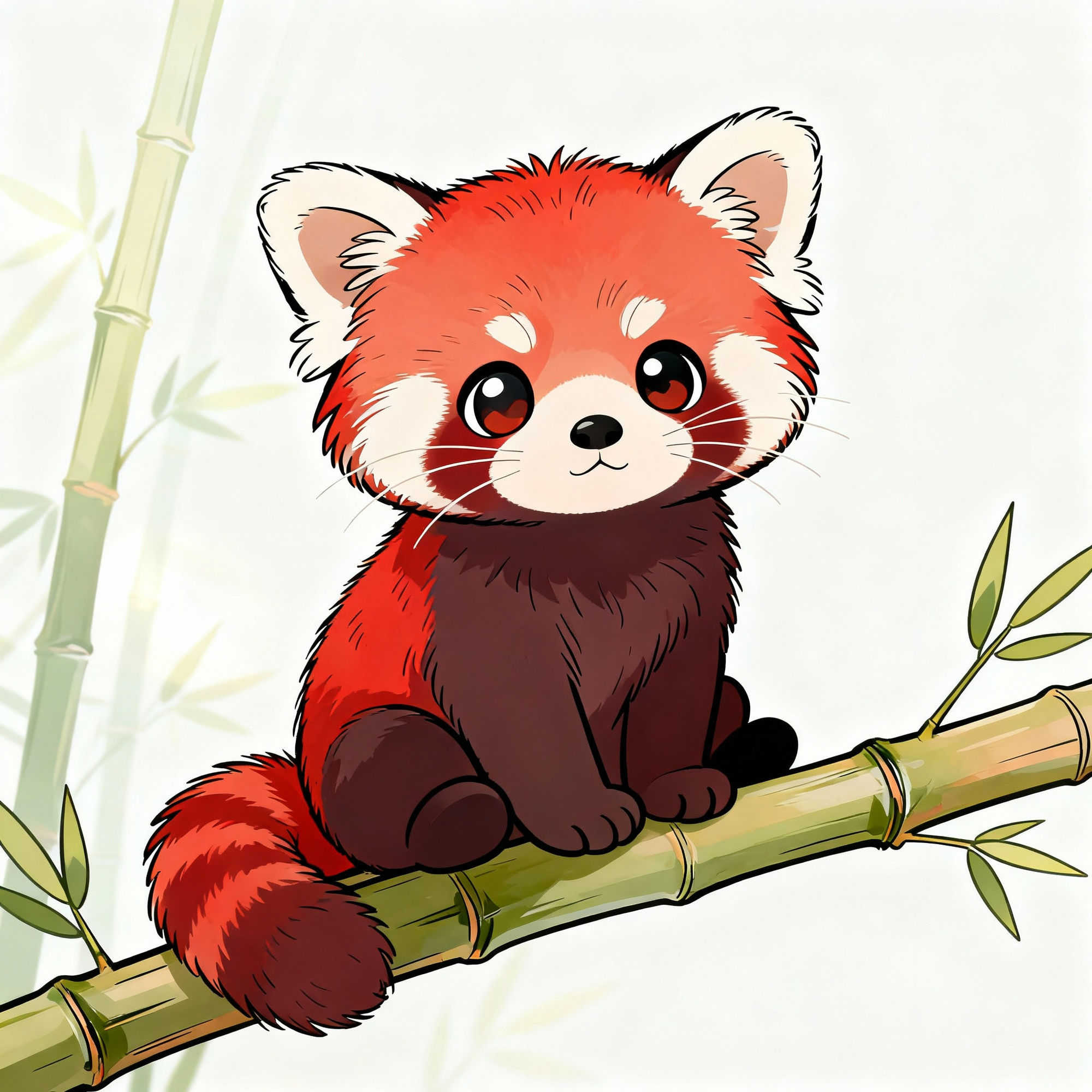 Cute Red Panda Drawings - AI Generated Art
