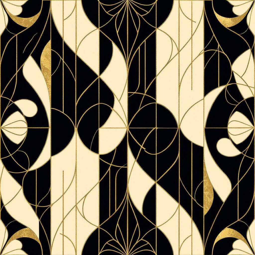 Black And Cream Wallpaper - AI Generated Designs
