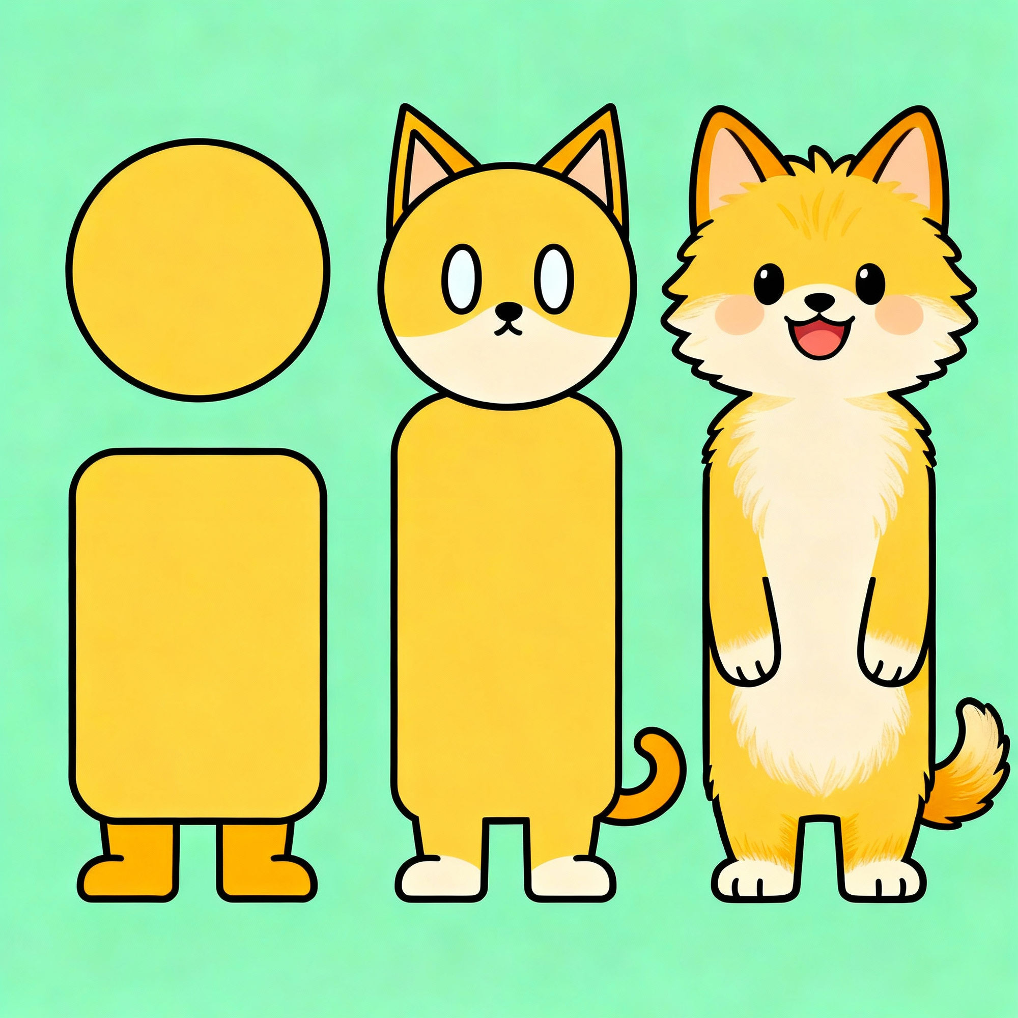 Step By Step Dog Drawing - Create Your Own!