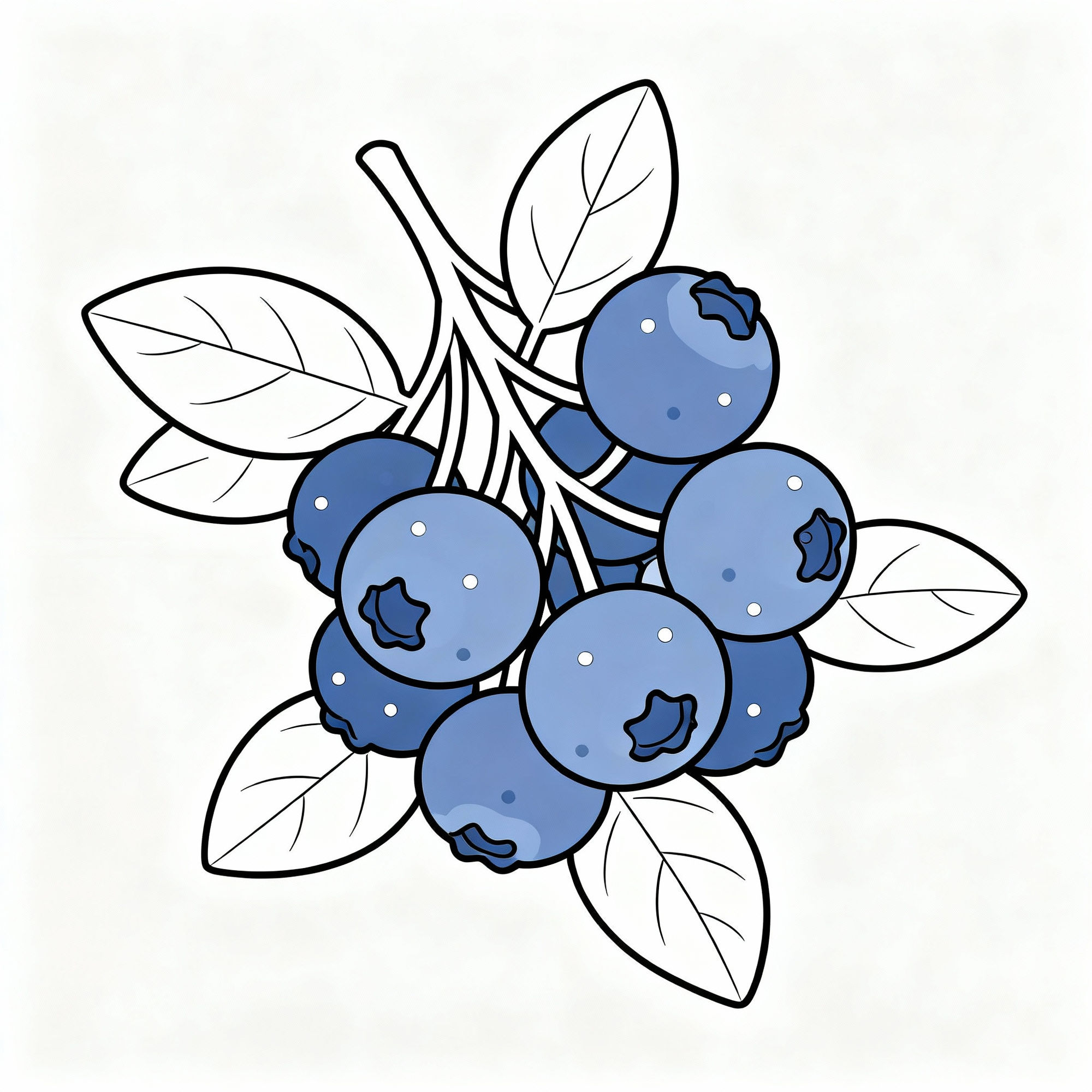 Easy Blueberry Drawings - Create Your Own Art